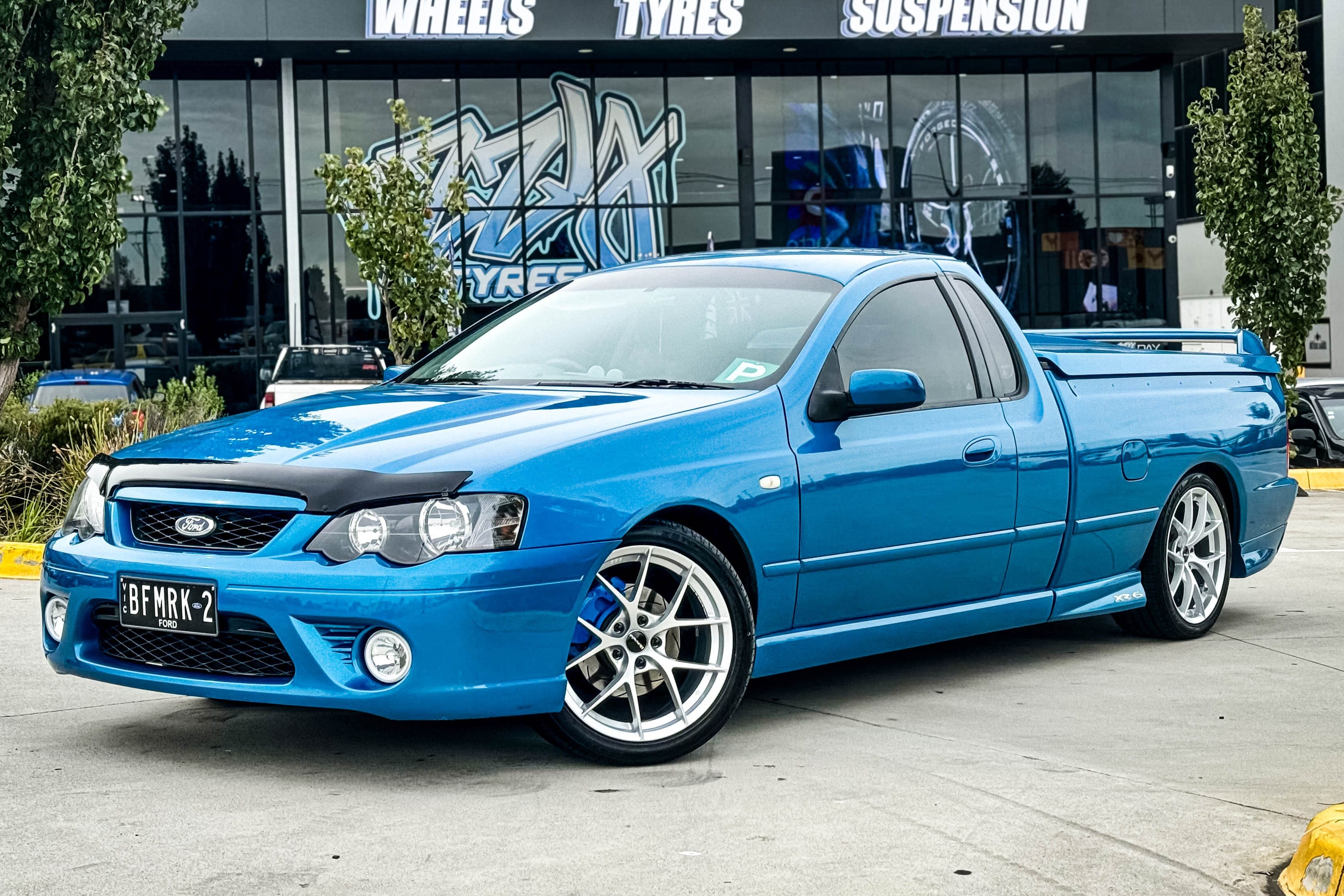 ford falcon hussla forged b5 diamond silver wheel #15029
