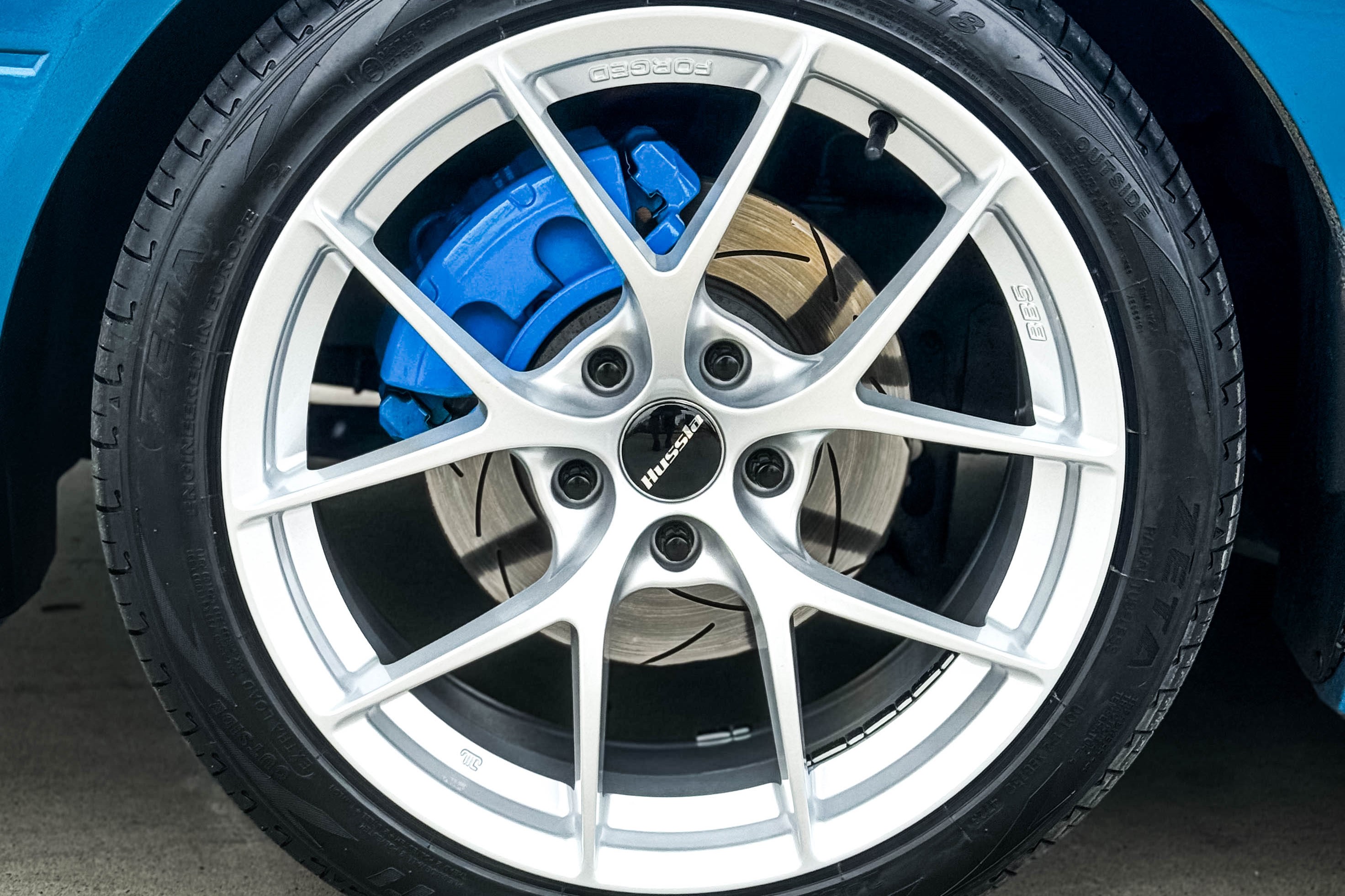 ford falcon hussla forged b5 diamond silver wheel #15029