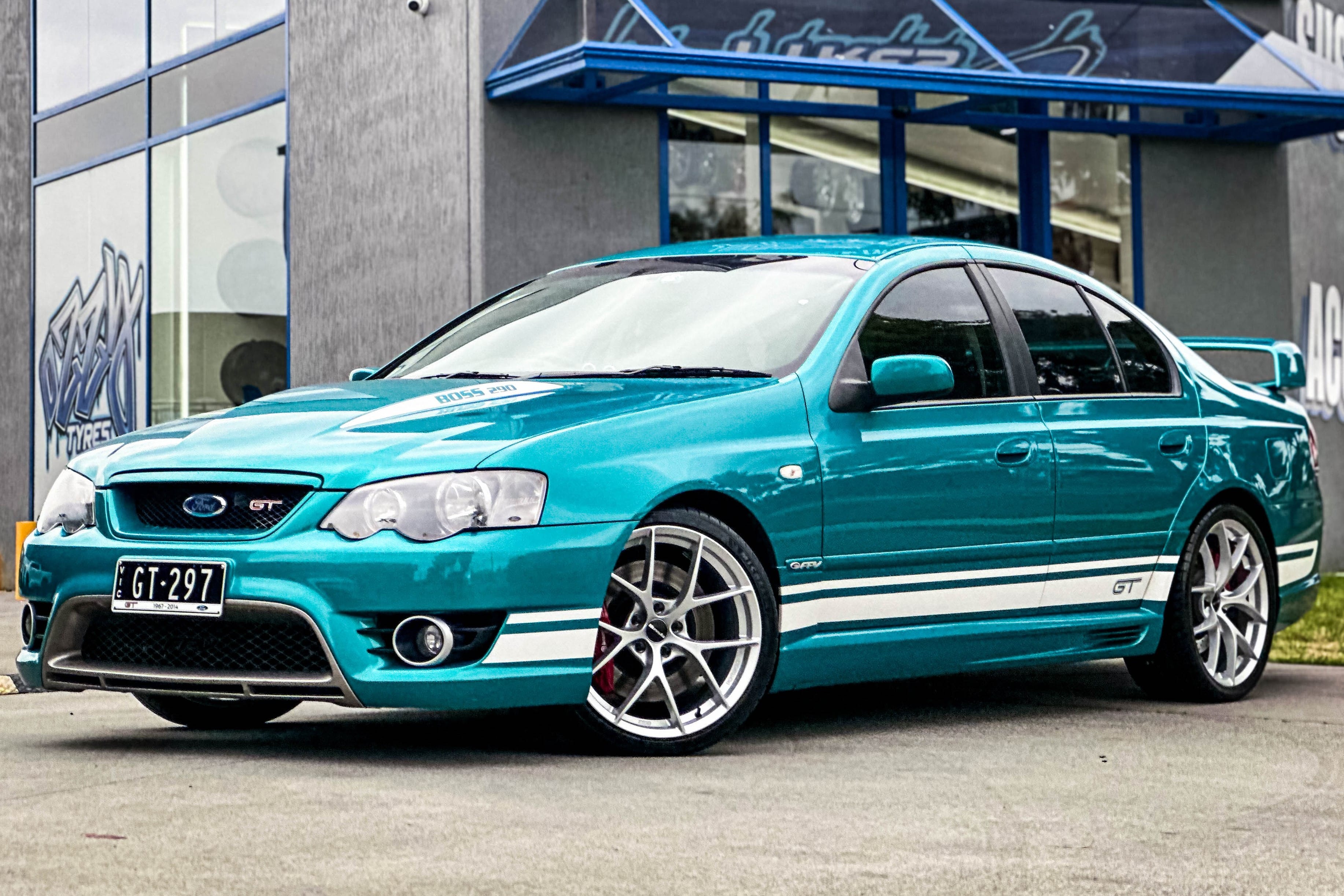 ford falcon hussla forged b5 diamond silver wheel #15053