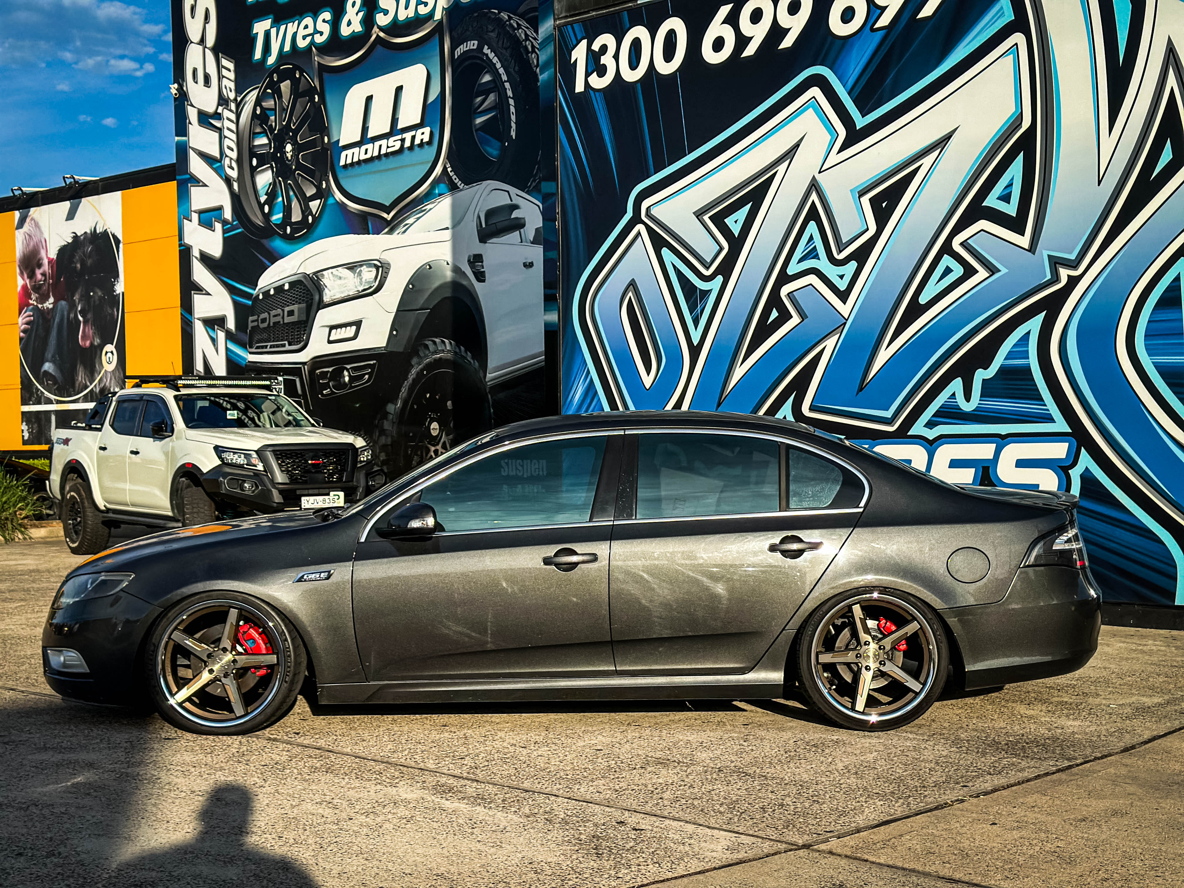 ford falcon vertini rf1.7 brushed bronze chrome lip wheel #15058