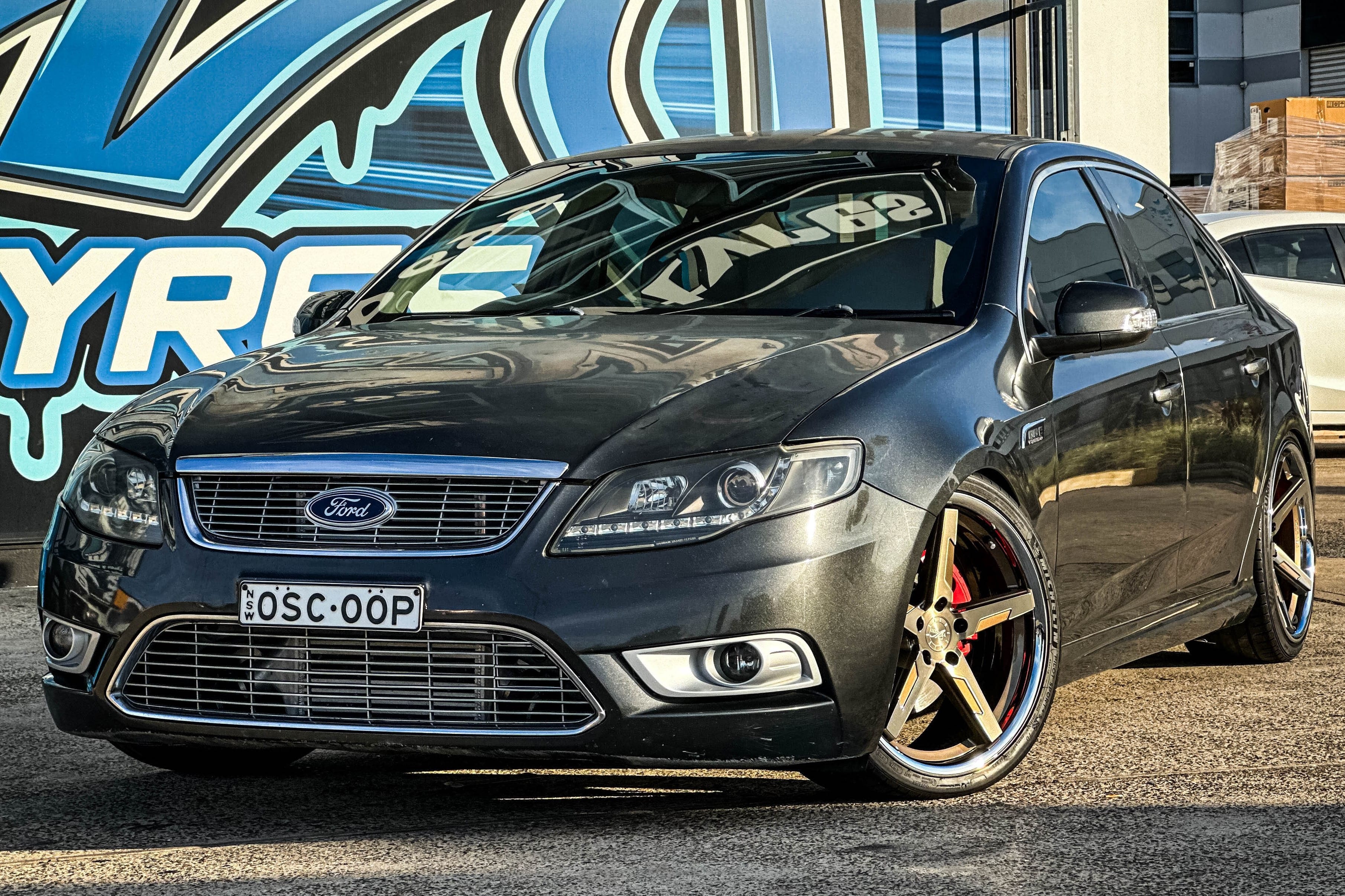 ford falcon vertini rf1.7 brushed bronze chrome lip wheel #15058