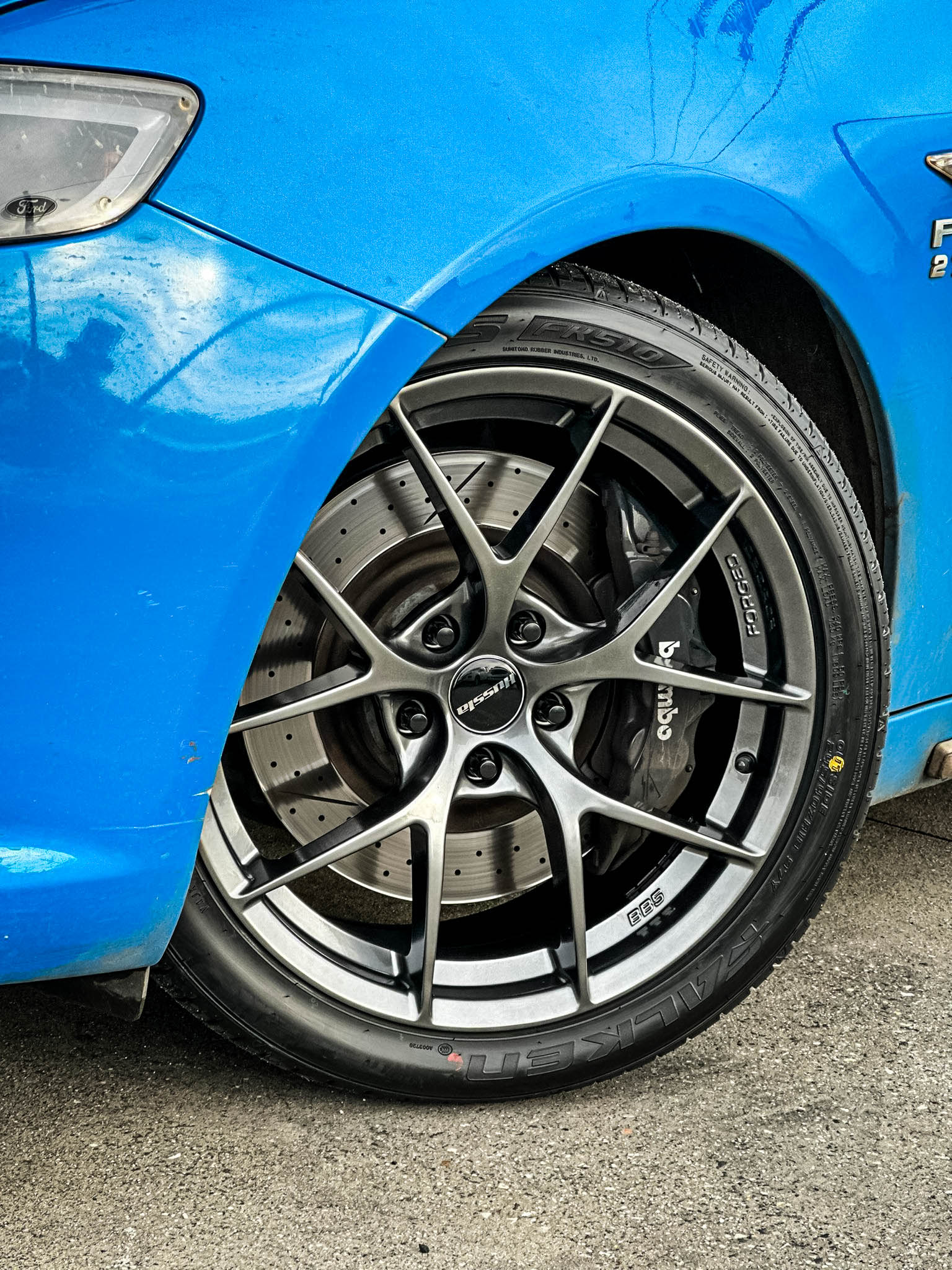 ford falcon hussla forged b5 diamond black wheel #15096