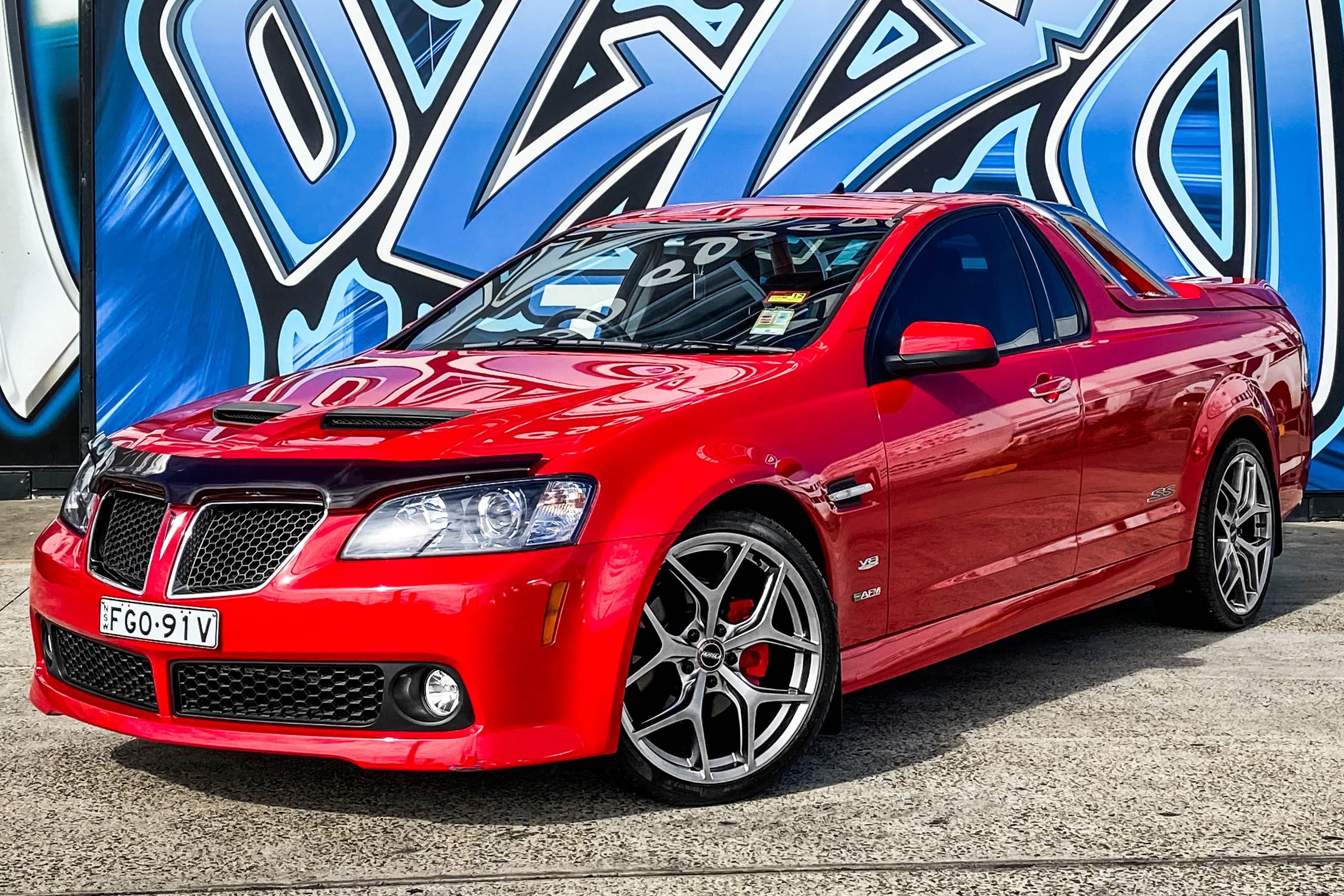 holden commodore hussla flex hyper black wheel #15119