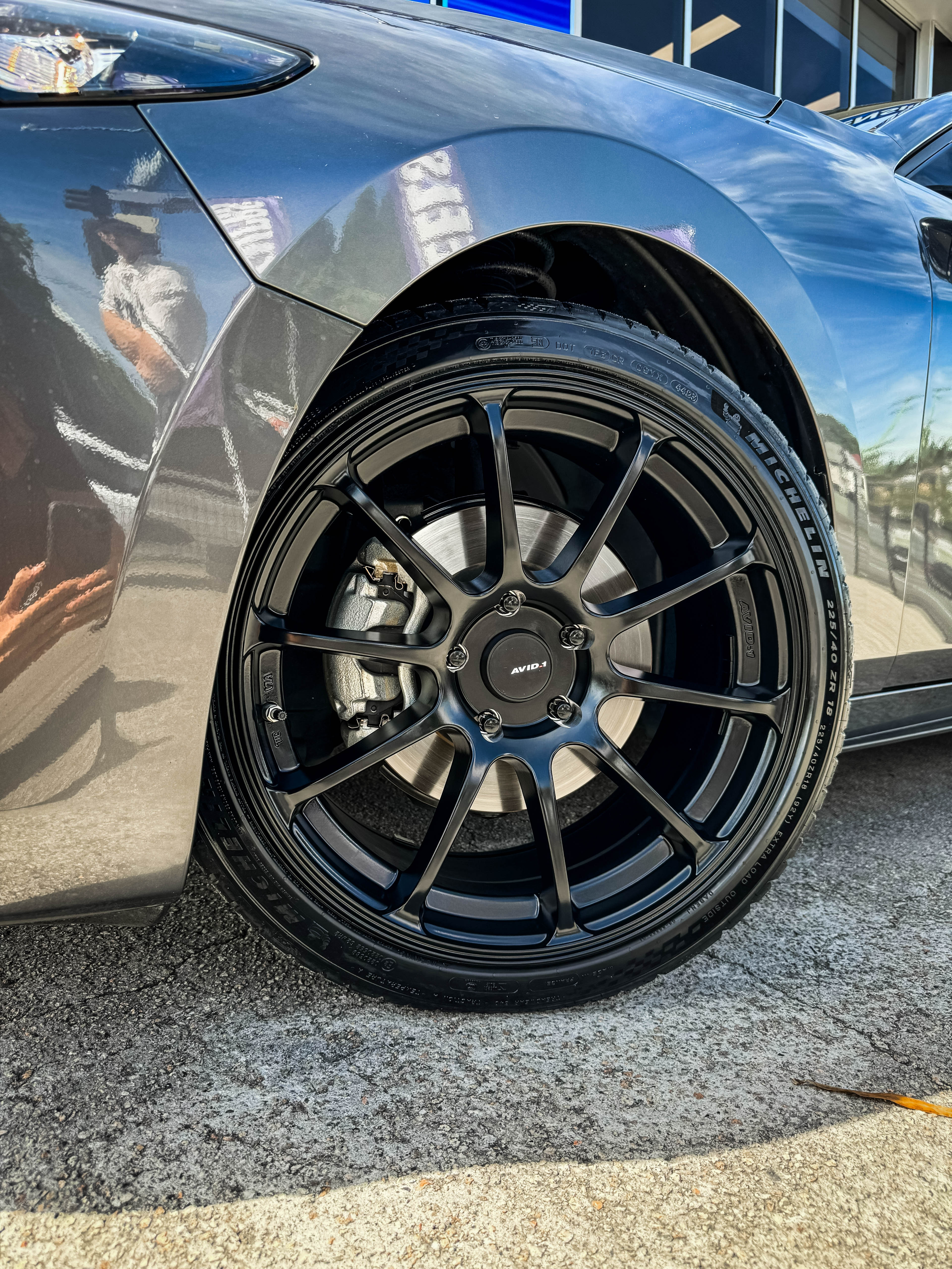 mazda 3 avid av-27 matte black wheel #15157