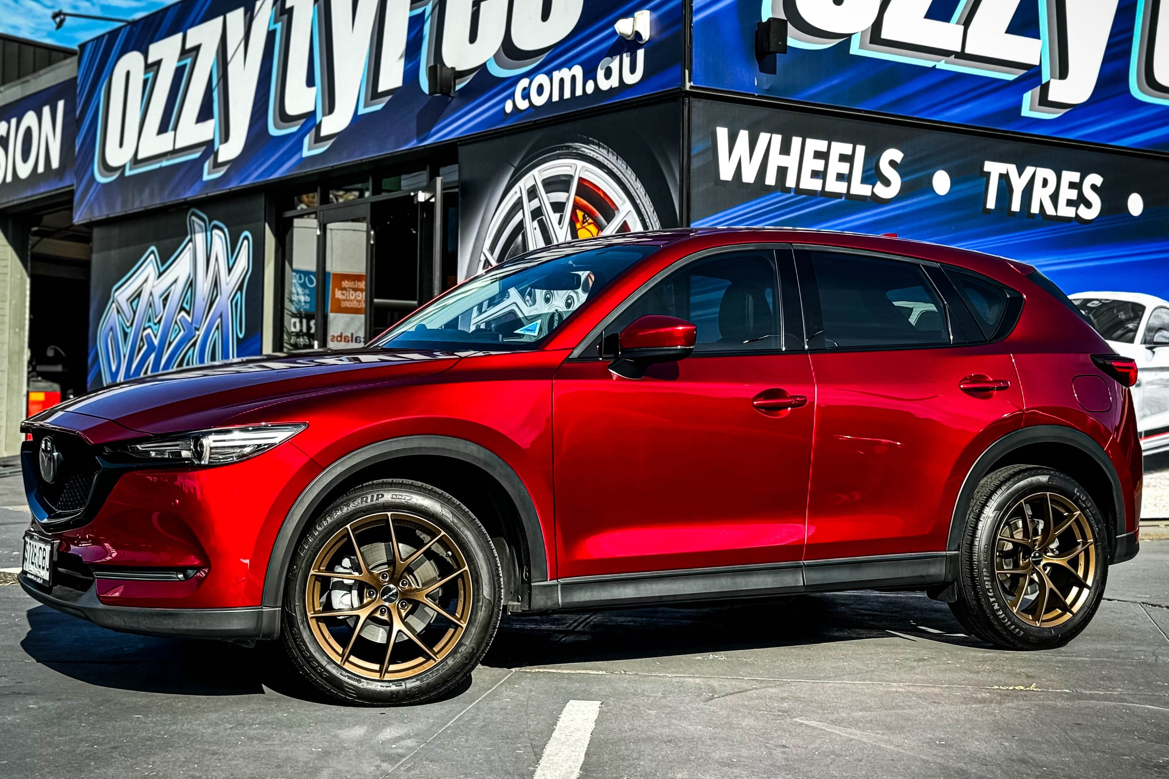 mazda cx-5 hussla forged b5 matte bronze wheel #15162