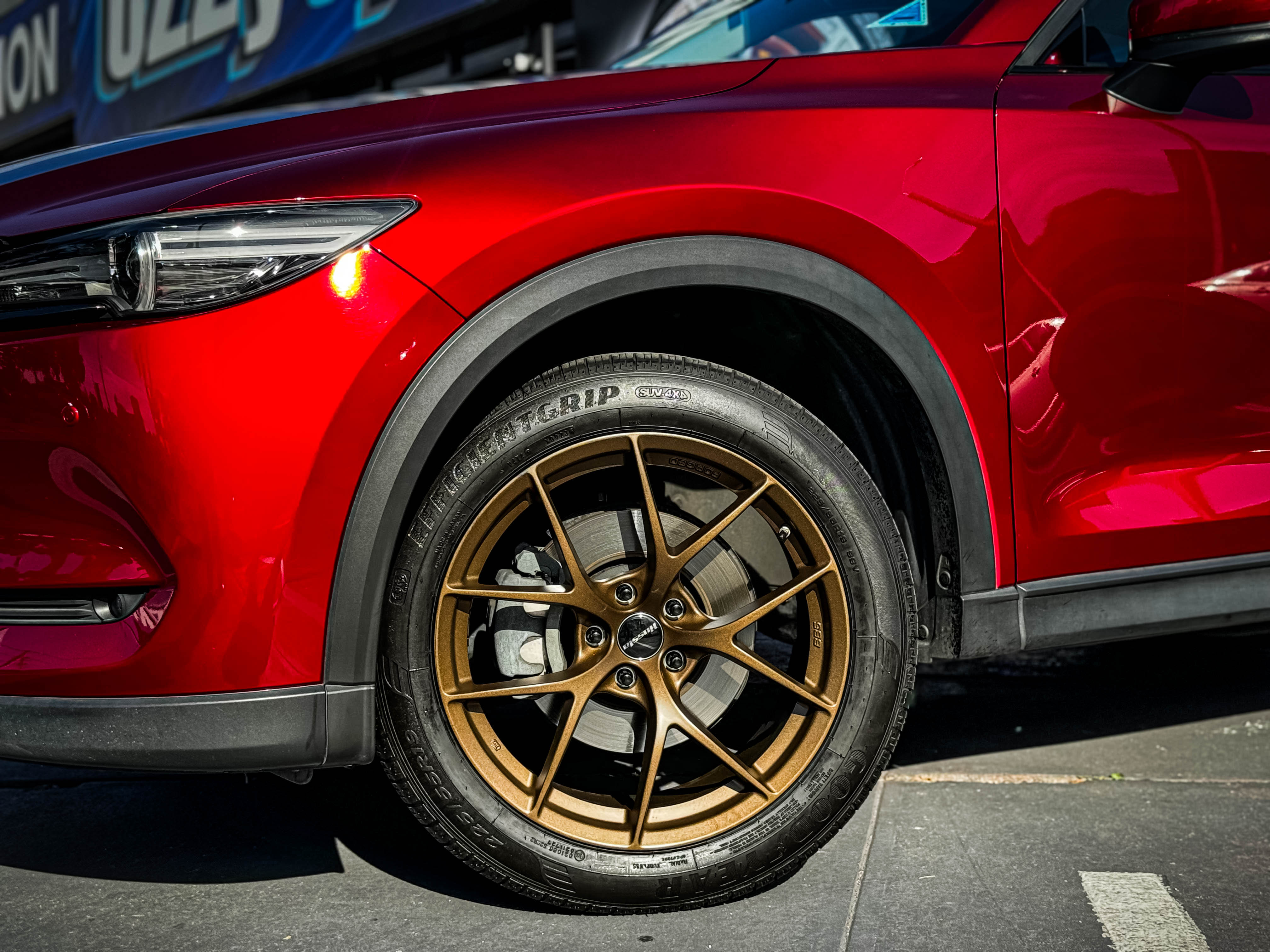 mazda cx-5 hussla forged b5 matte bronze wheel #15162