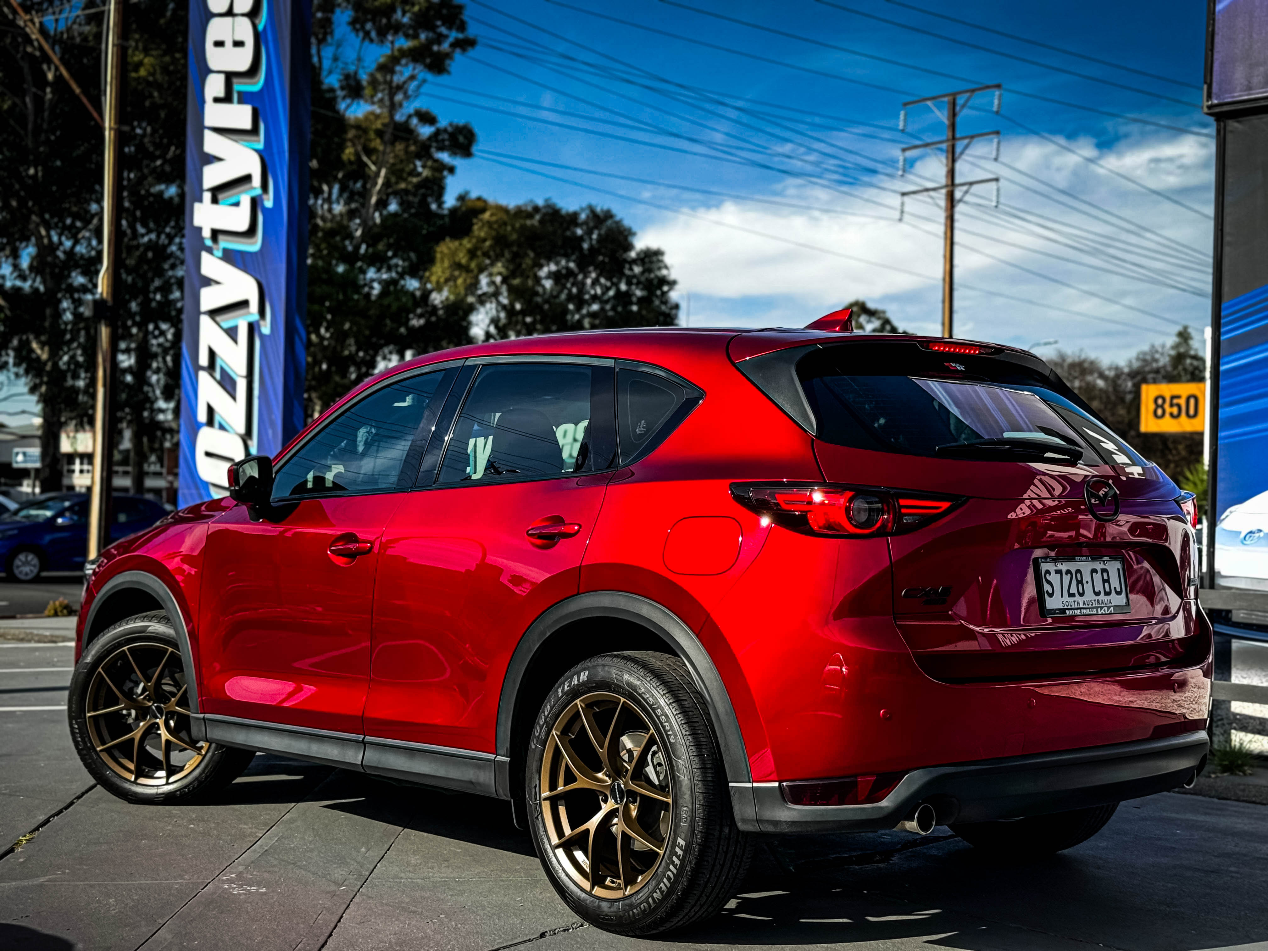 mazda cx-5 hussla forged b5 matte bronze wheel #15162
