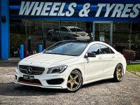 mercedes-benz cla-class vertini drift gold chrome lip wheel #15178