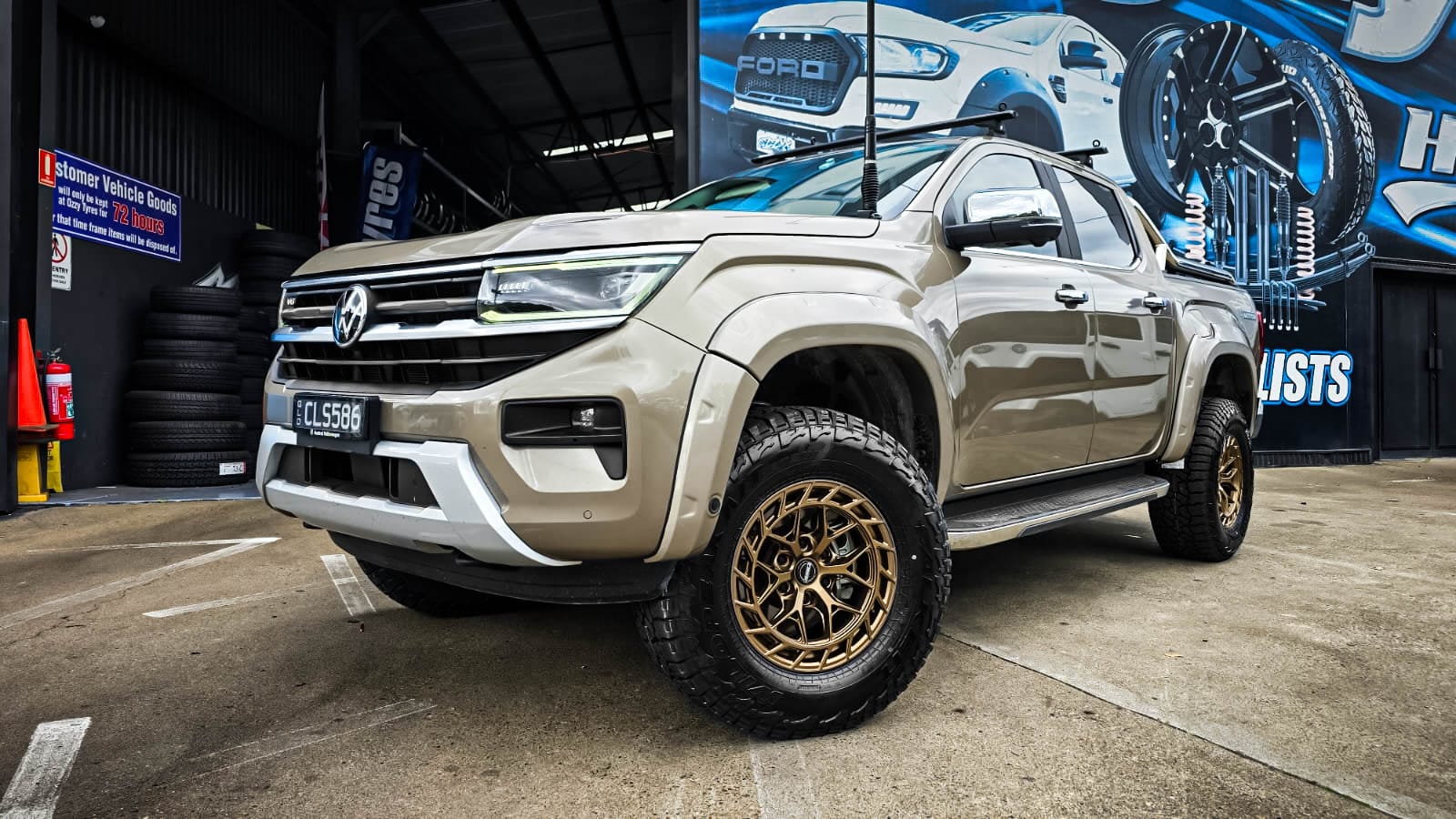 volkswagen amarok hussla gunner copper bronze wheel #15273