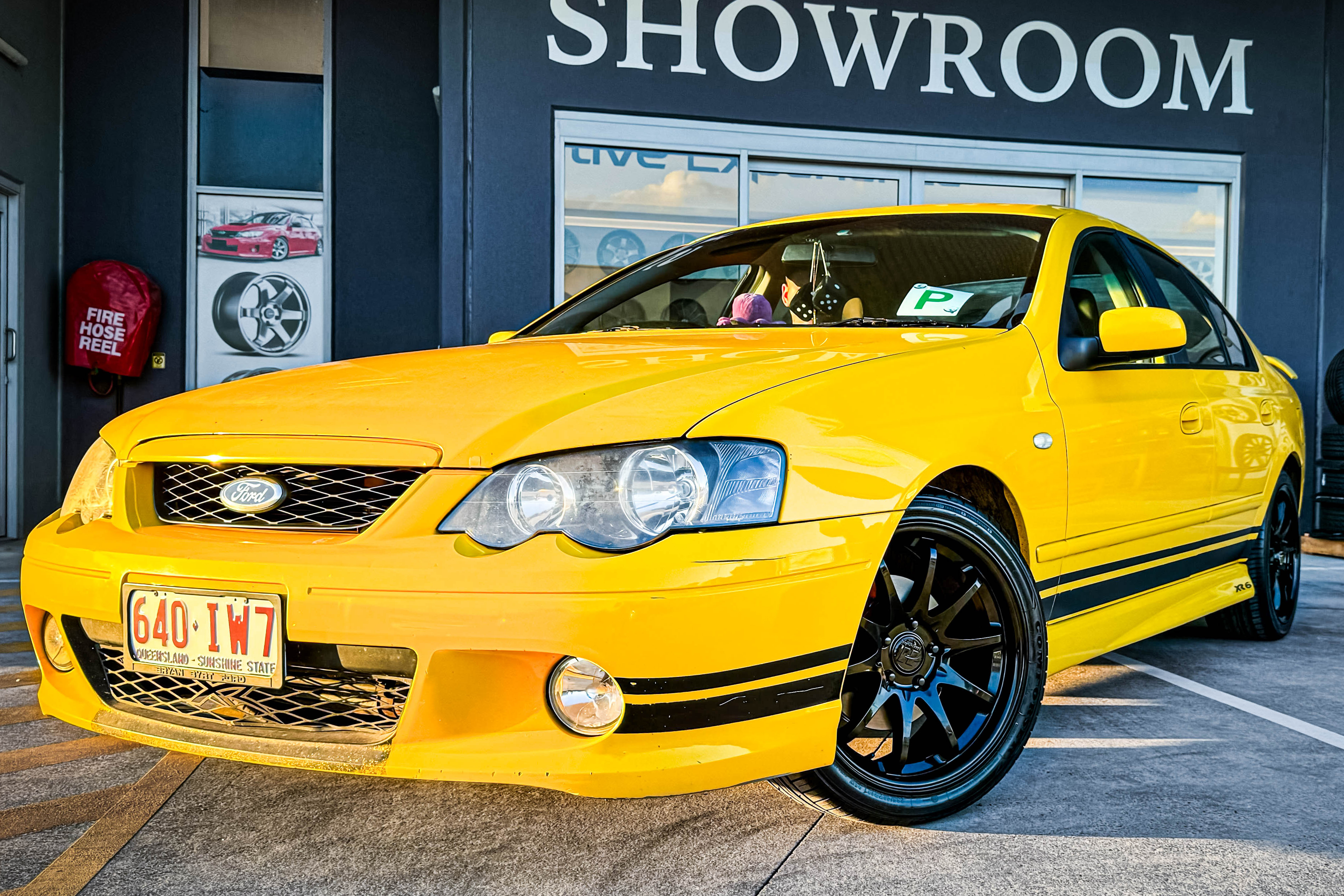 ford falcon hussla jdm gloss black wheel #15289