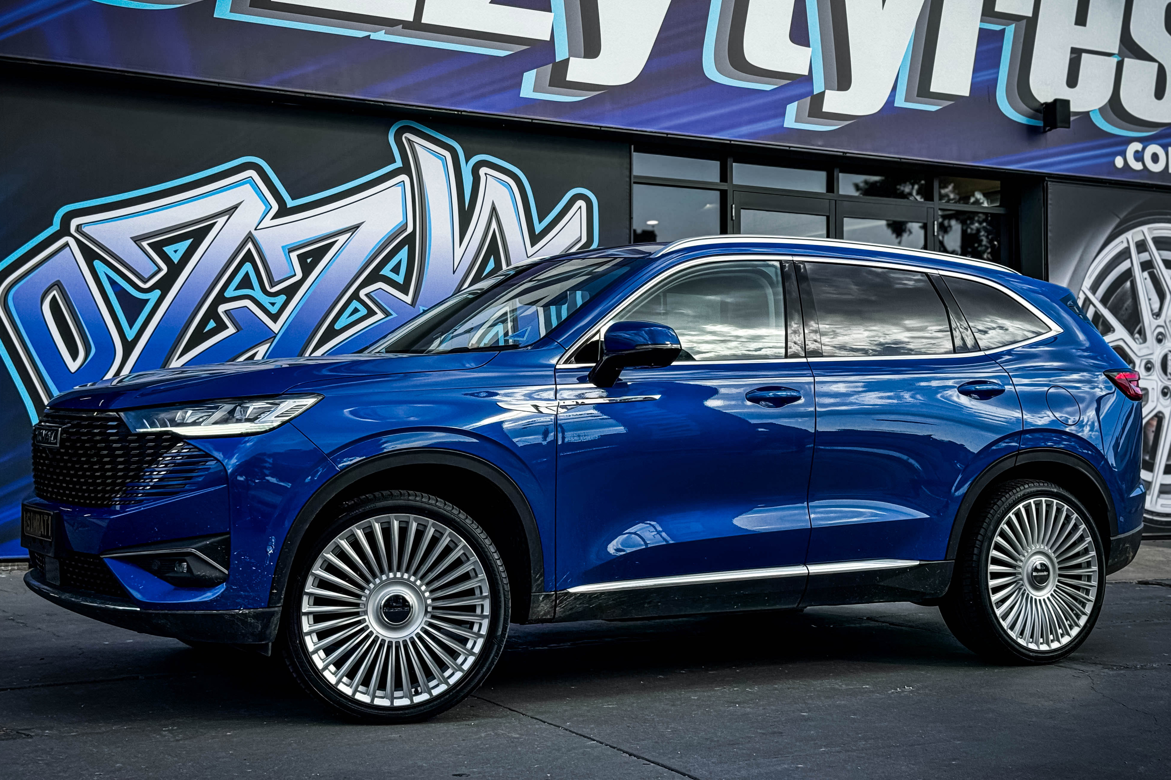 haval h6 hussla dubai gloss silver wheel #15298