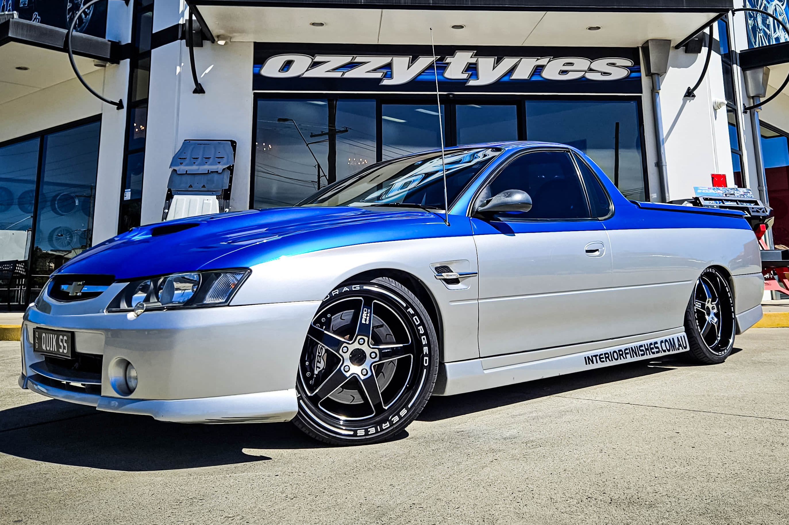 holden commodore pro drag pd1 black lip wheel #15301