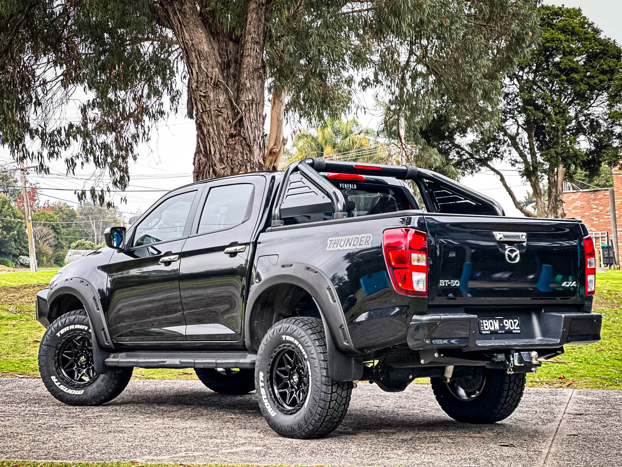 mazda bt-50 hussla cadet gloss black wheel #15380