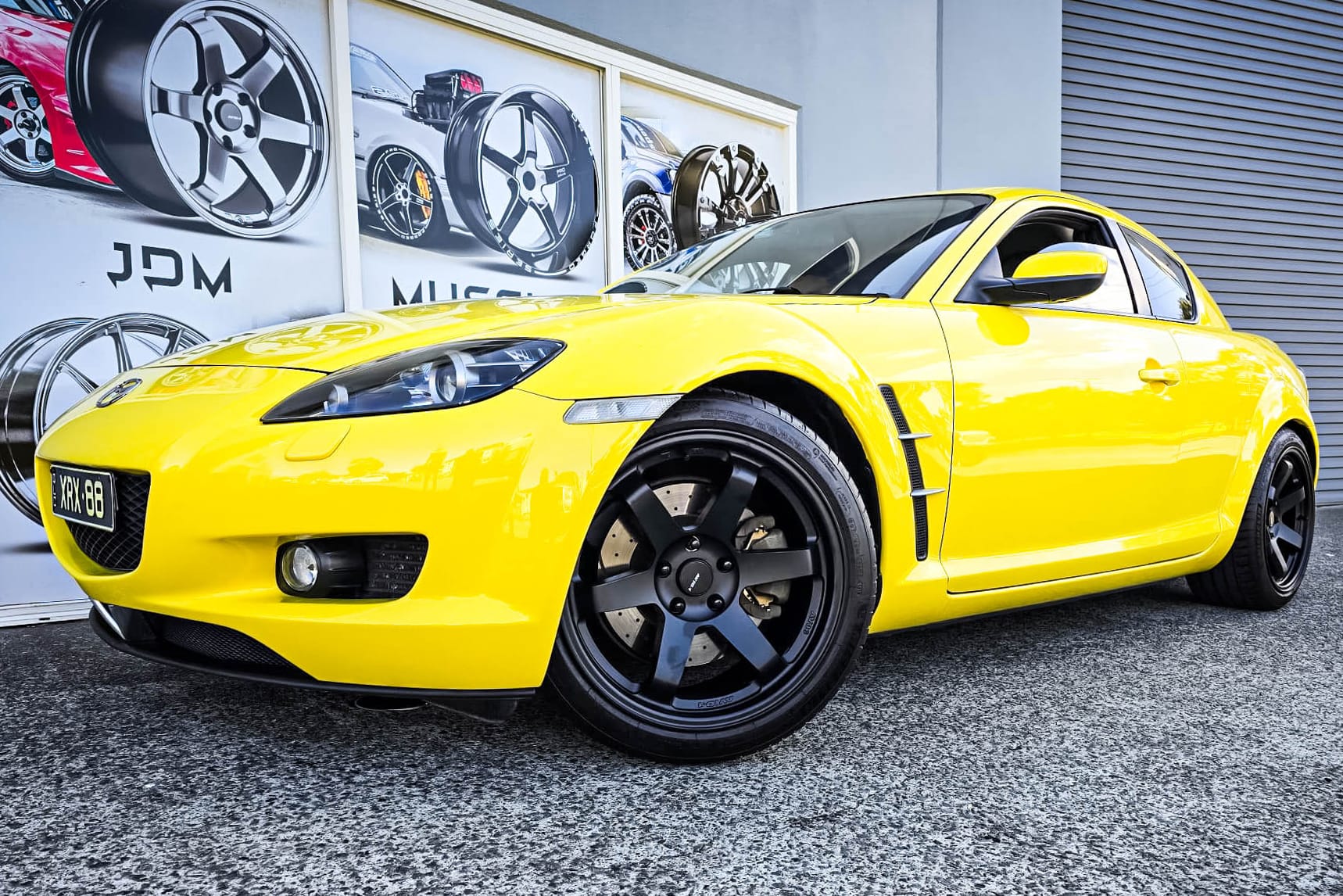 MAZDA RX-8 AVID AV-06 MATTE BLACK Wheel #15381