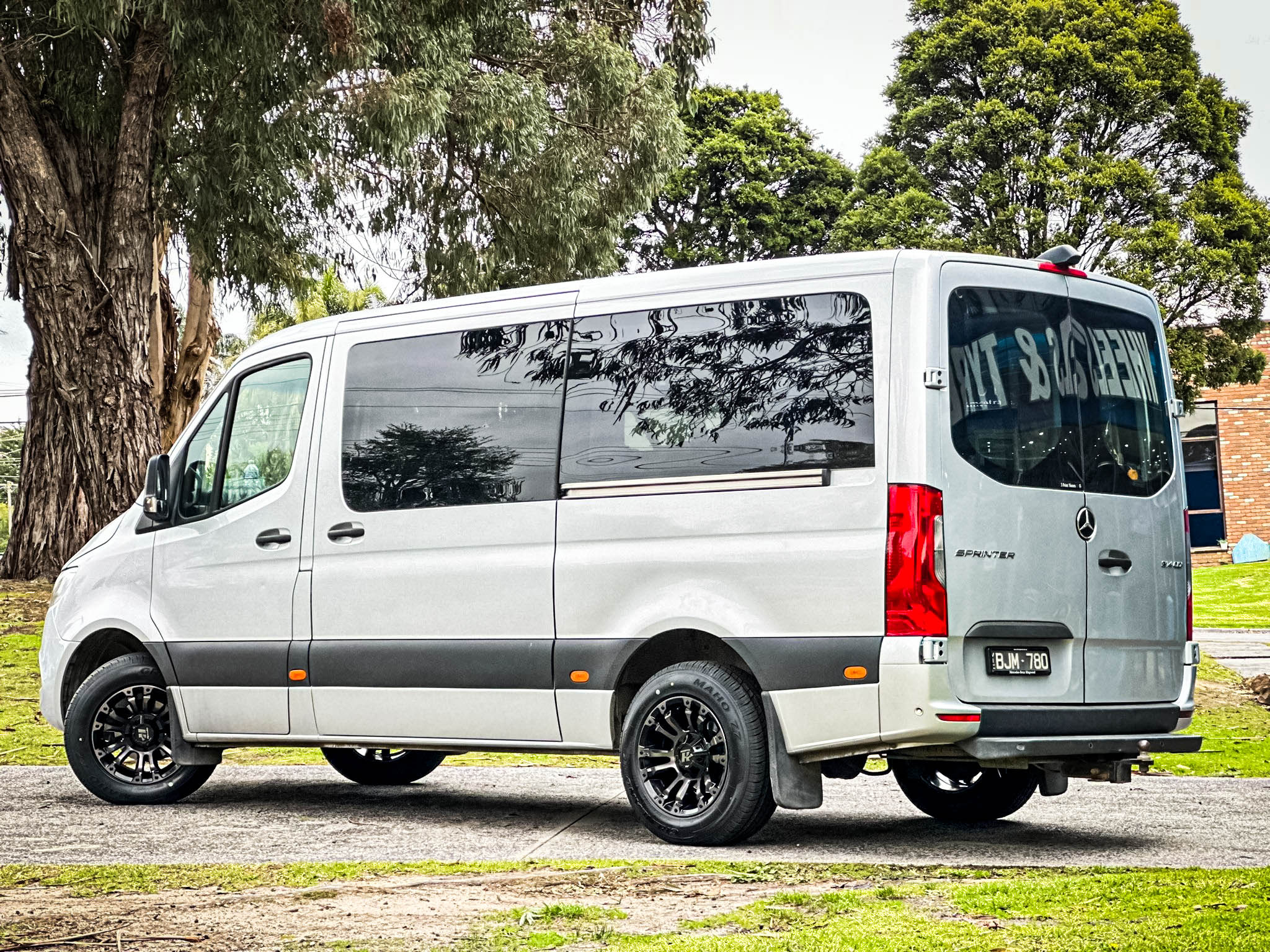 mercedes-benz sprinter hussla ambush bronze tint face wheel #15383