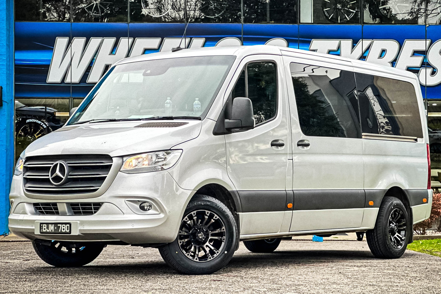 mercedes-benz sprinter hussla ambush bronze tint face wheel #15383