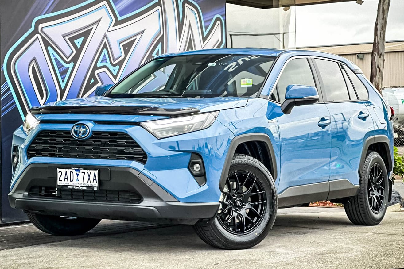 toyota rav4 hussla 030 gloss black wheel #15410