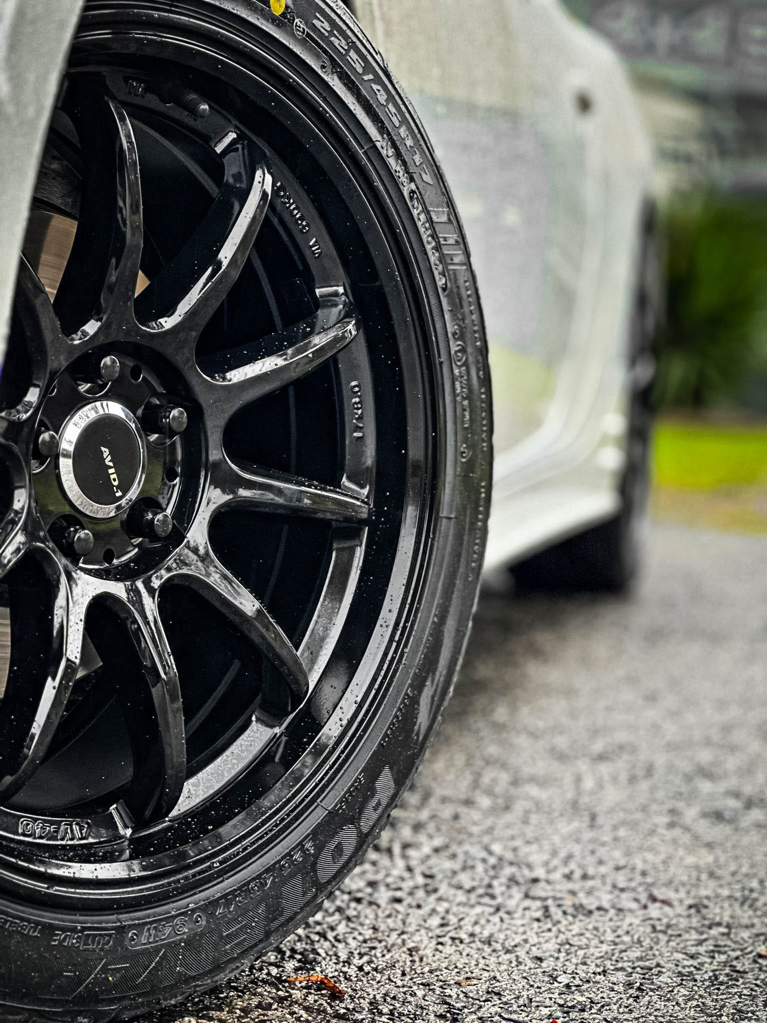 toyota 86 avid av-40 gloss black wheel #15557