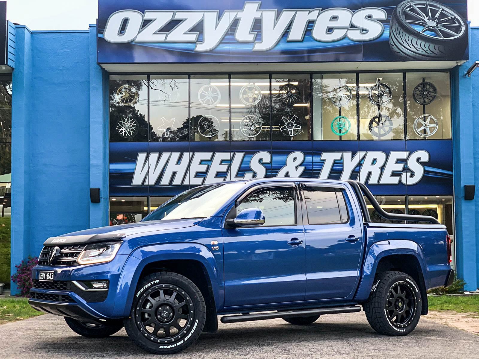 VOLKSWAGEN AMAROK HUSSLA RAPTOR MATTE BLACK #1560