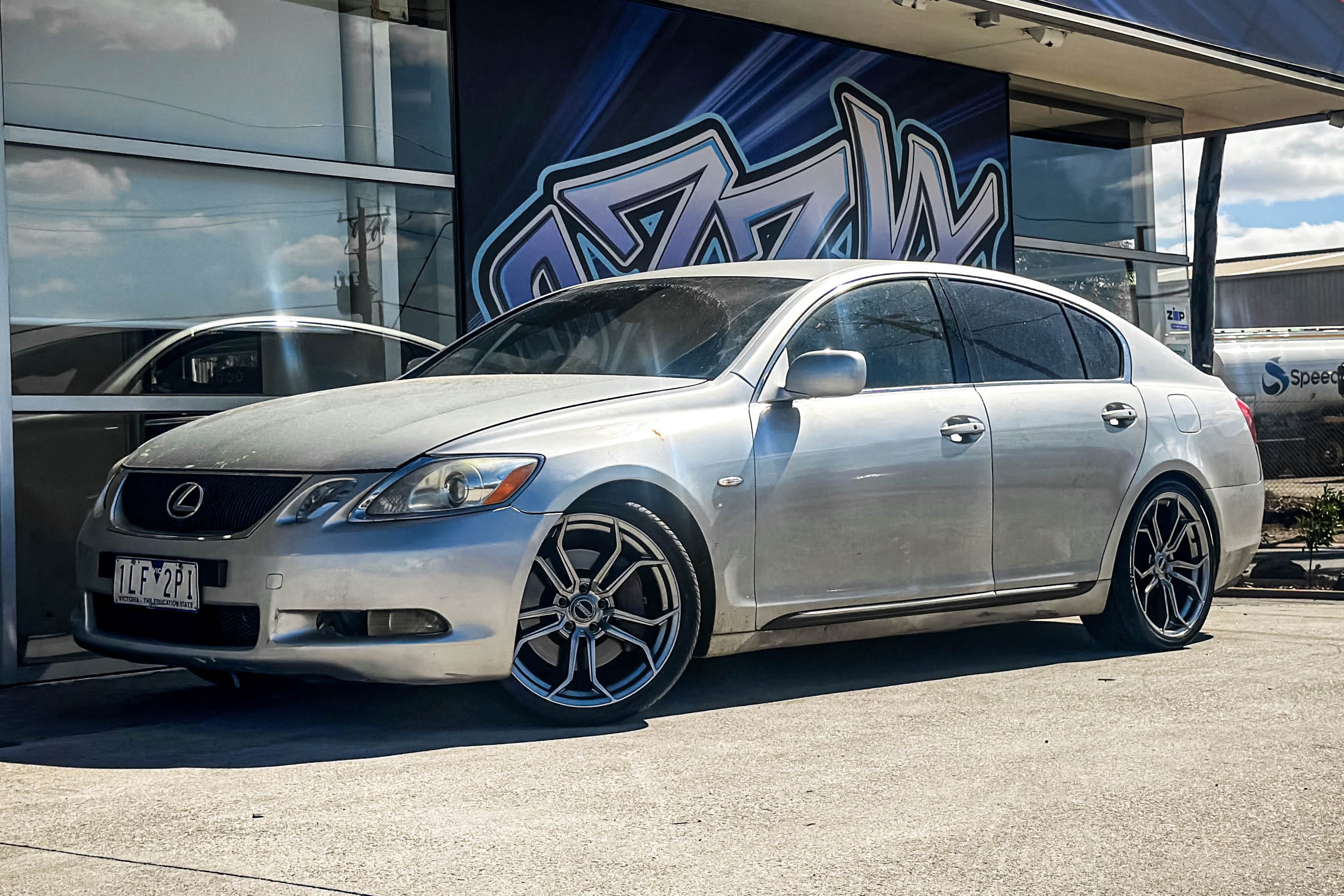 lexus gs hussla royalty hyper black wheel #15707