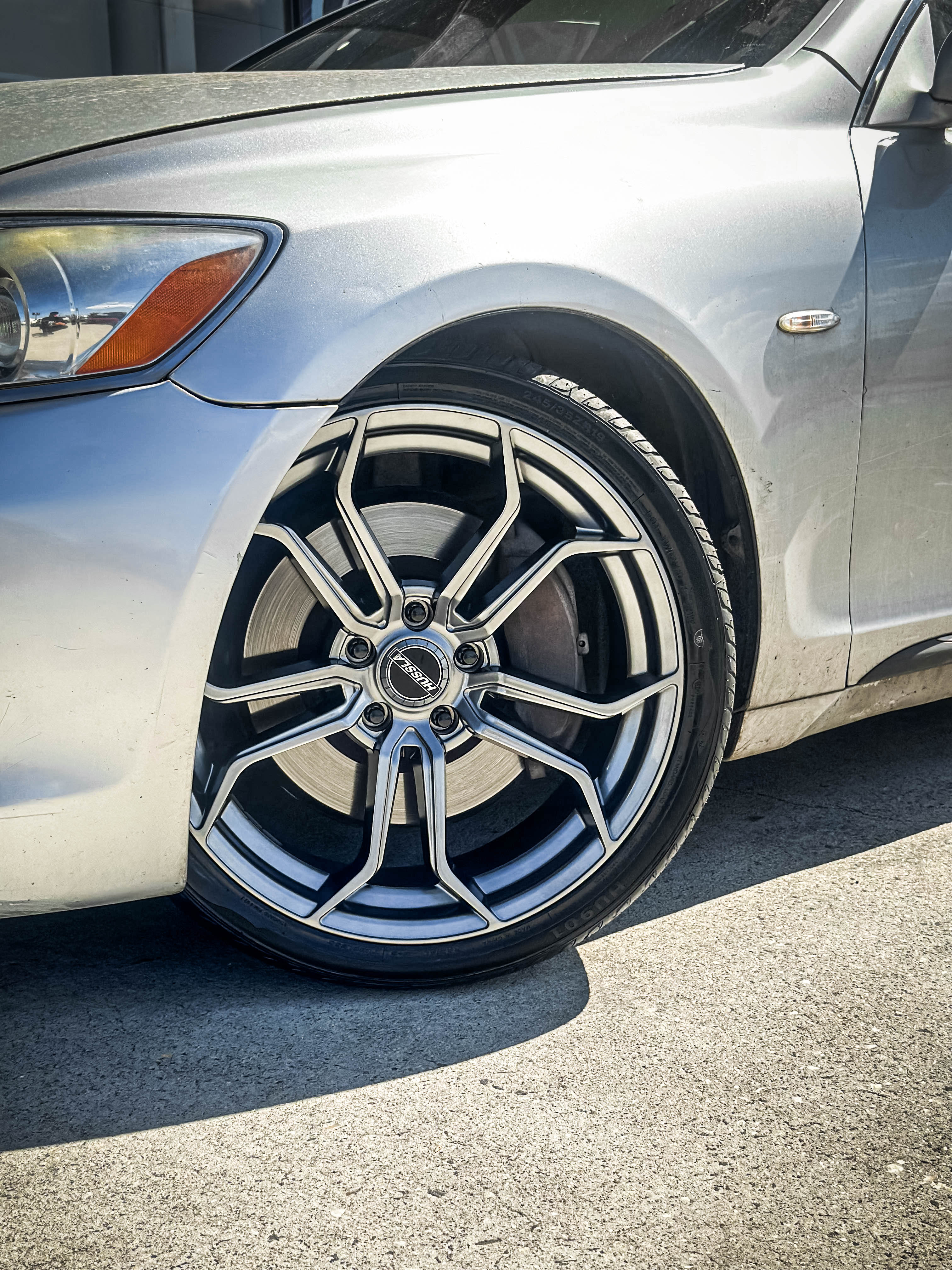 lexus gs hussla royalty hyper black wheel #15707