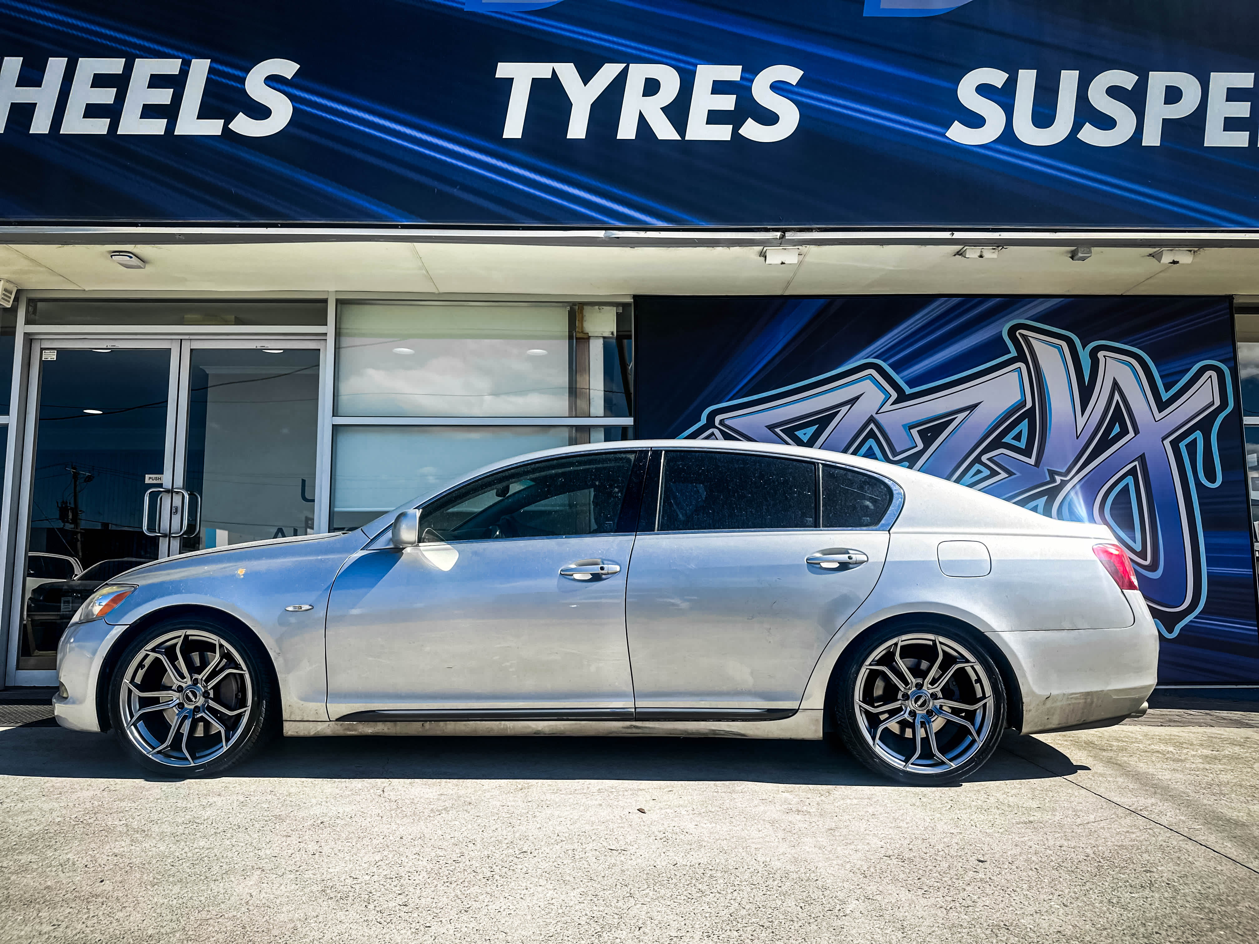lexus gs hussla royalty hyper black wheel #15707
