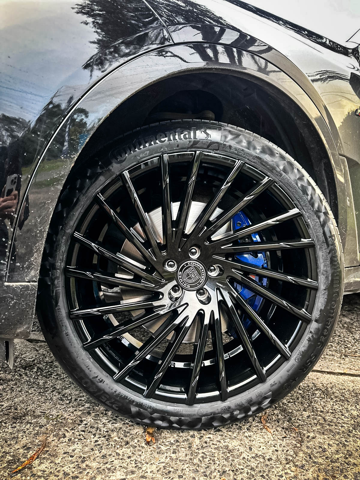 bmw x7 lexani wraith full gloss black wheel #15807