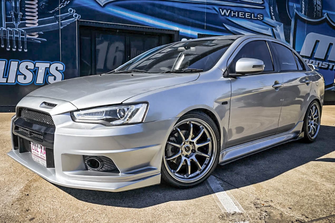 mitsubishi lancer avid av-40 hyper black wheel #15836