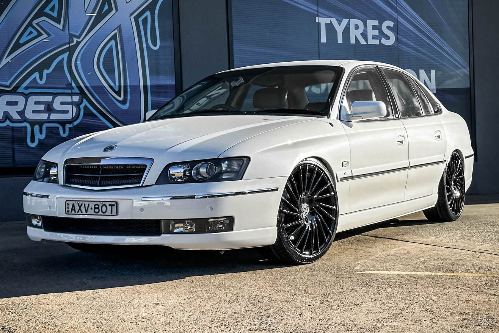 holden caprice lexani wraith full gloss black wheel #15848