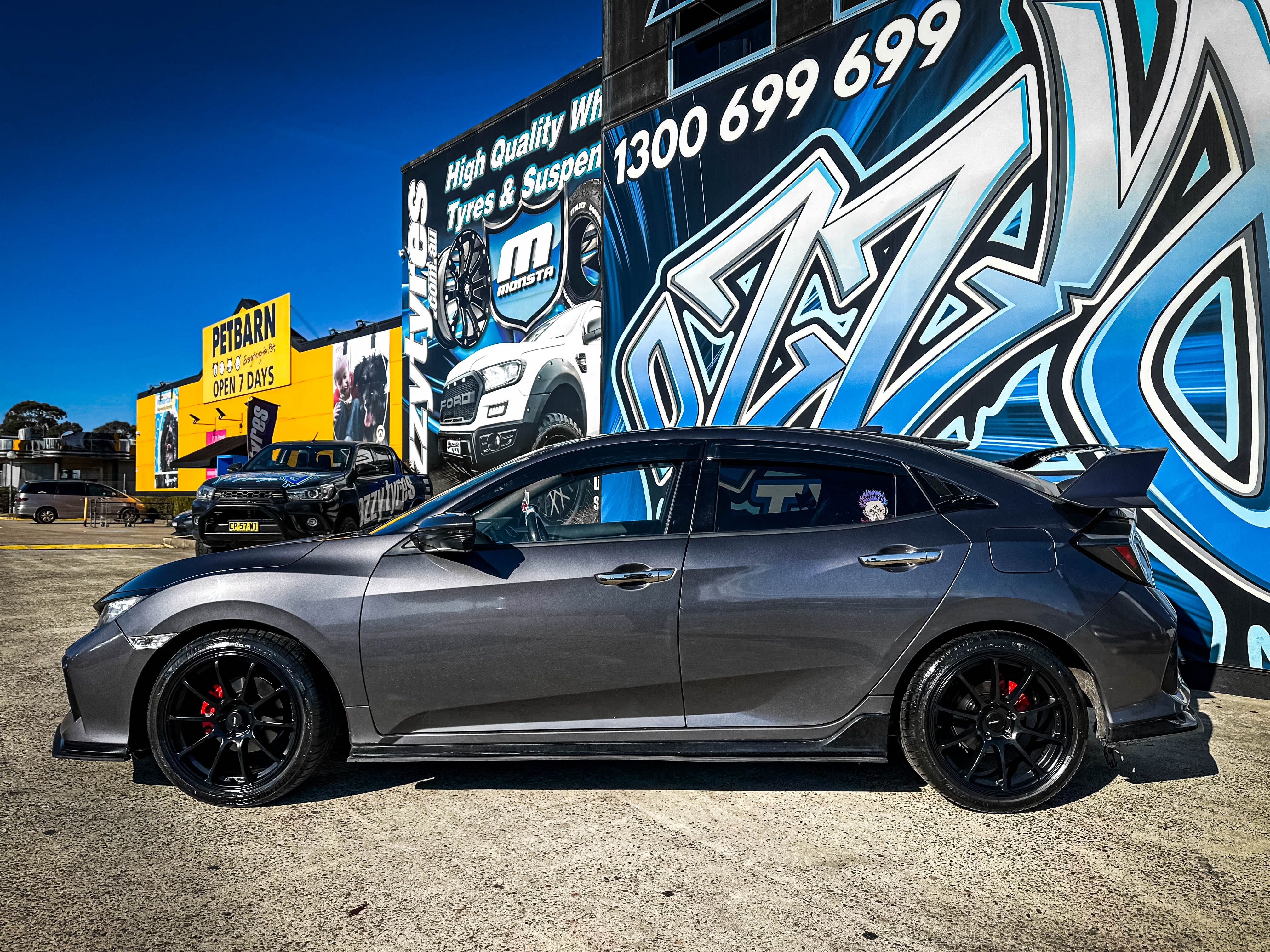 honda civic avid av-27 matte black wheel #15870