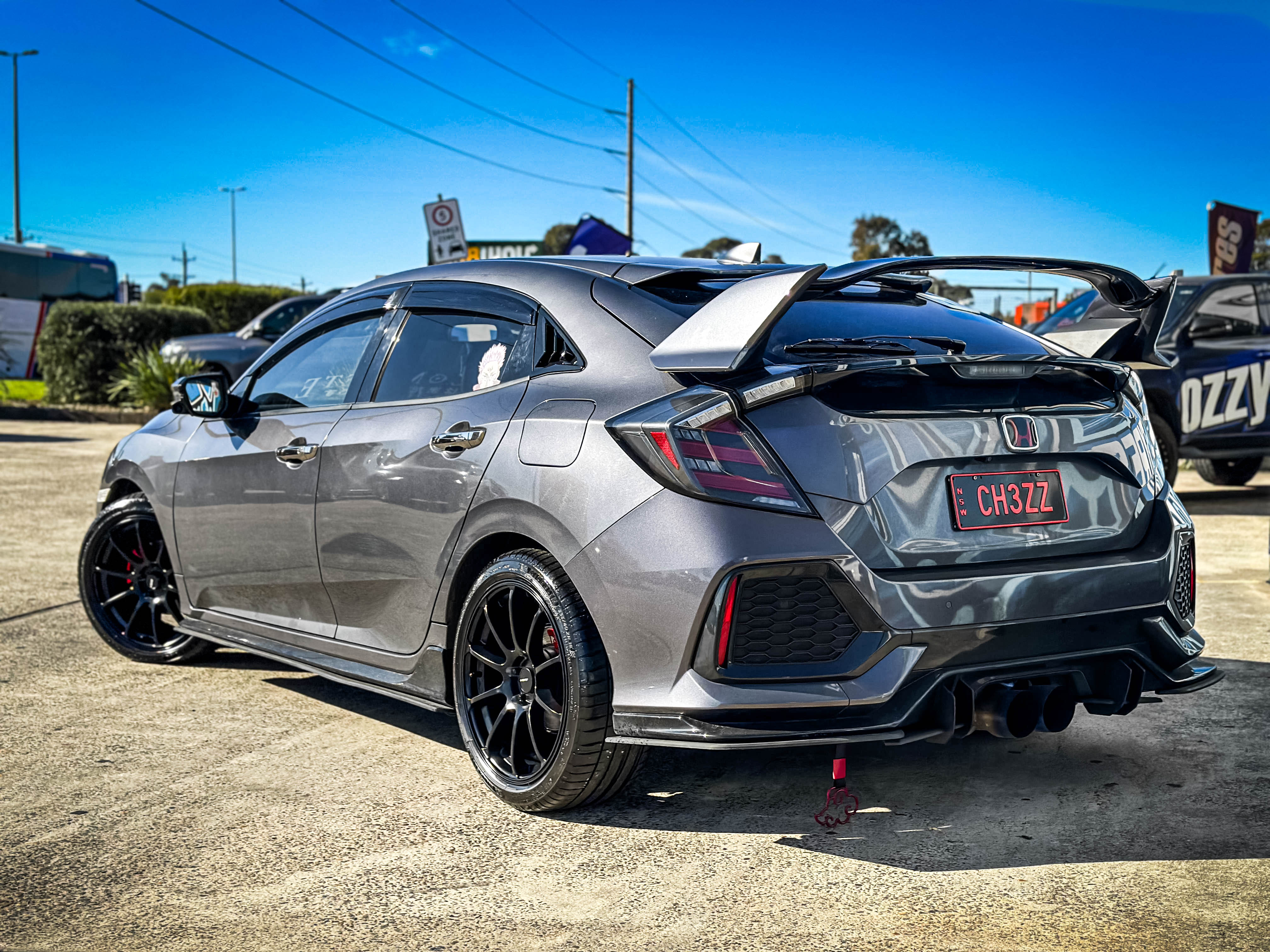 honda civic avid av-27 matte black wheel #15870