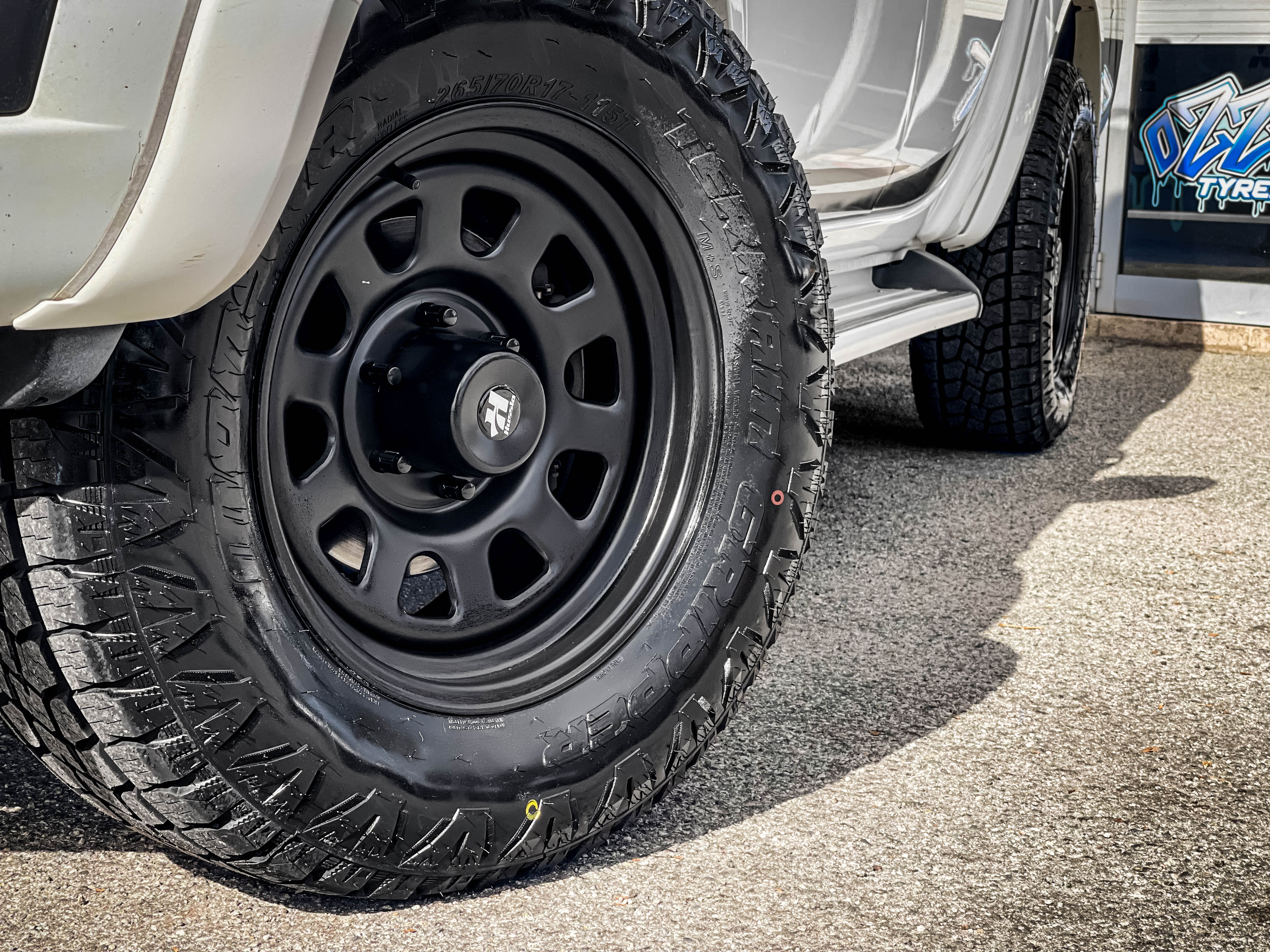 mitsubishi triton revolution steel wheel matte black wheel #15879