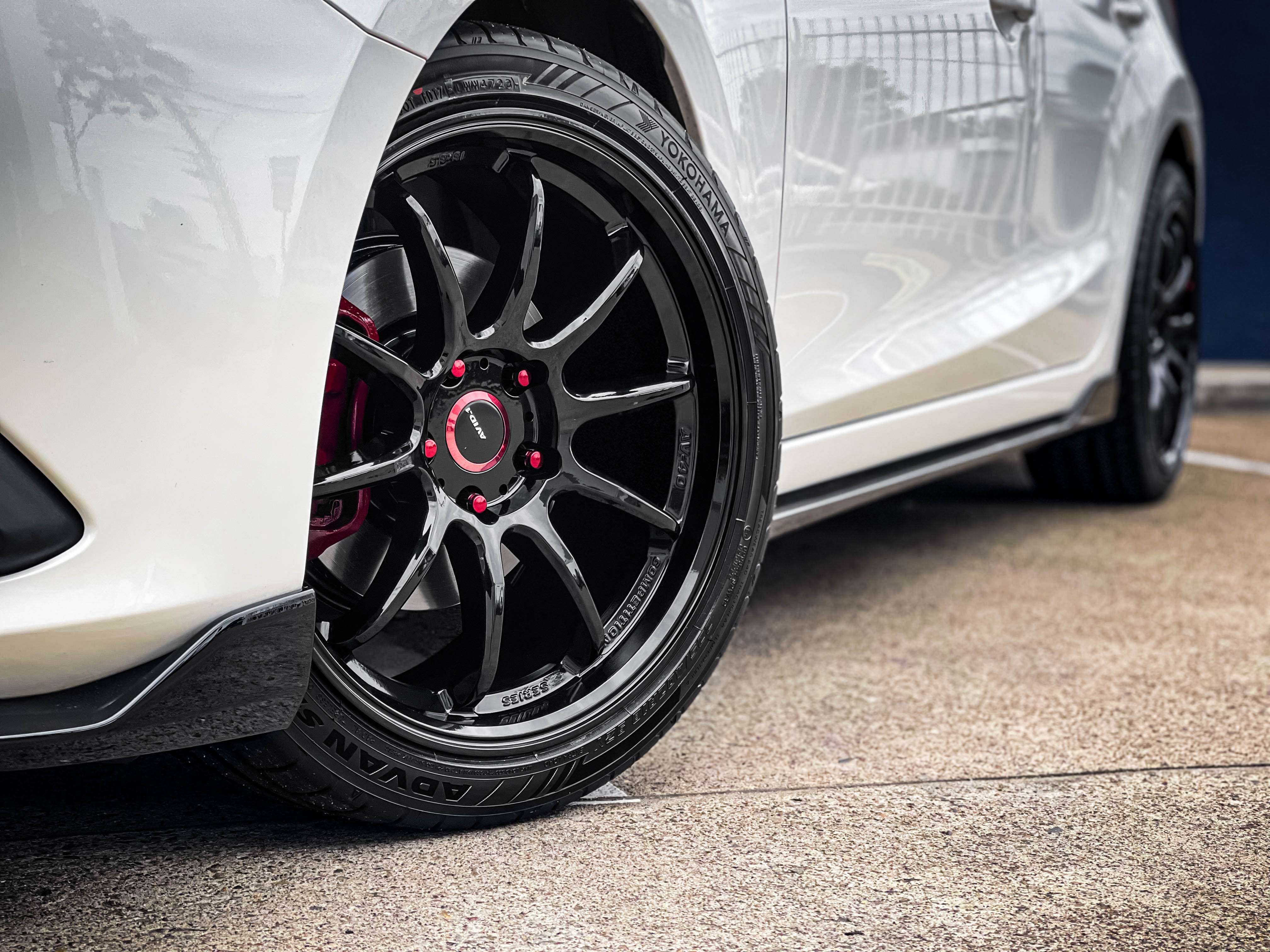 mazda 3 avid av-40 gloss black wheel #15908