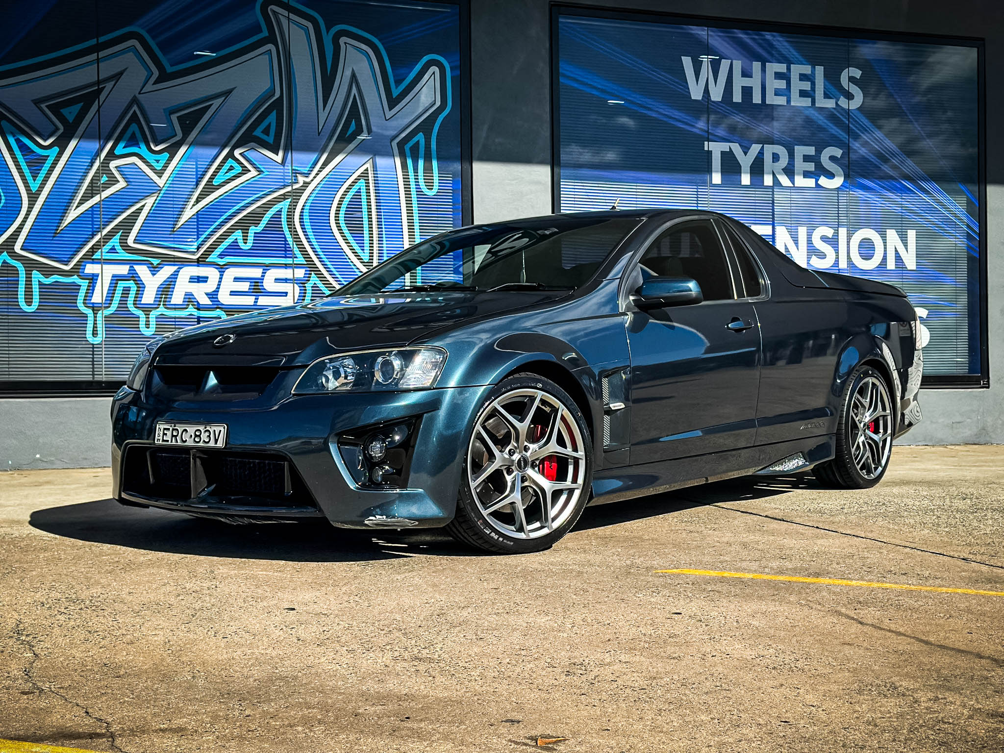 holden hsv maloo hussla flex hyper black wheel #15992