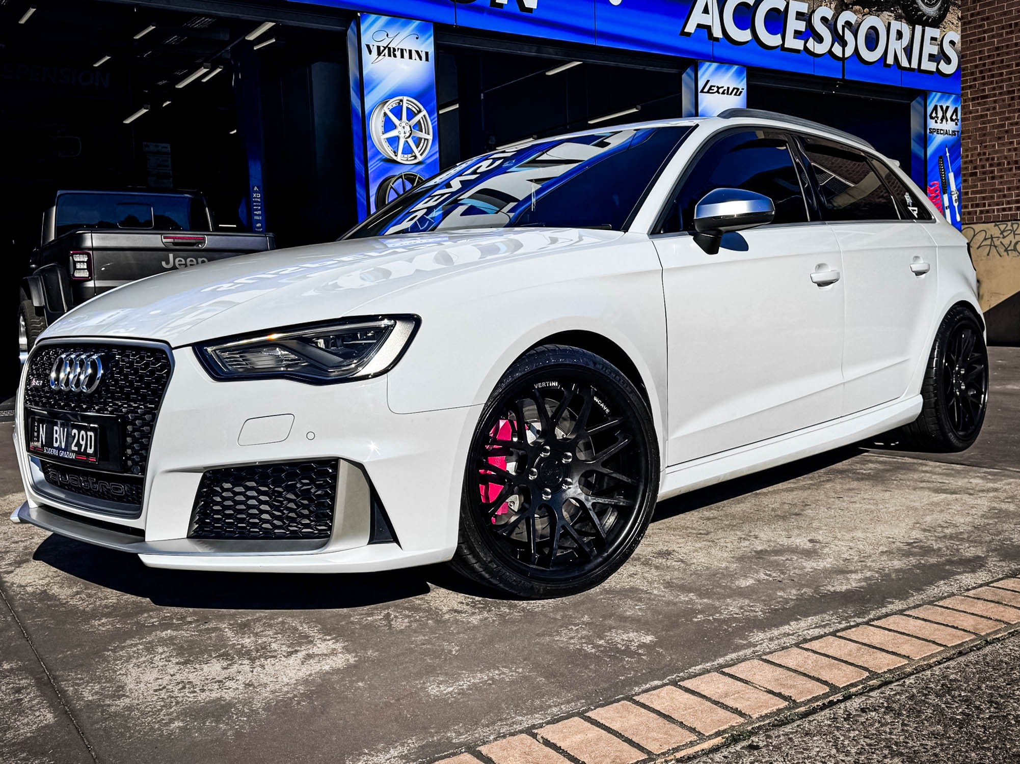 audi rs3 vertini magic matte black wheel #16001