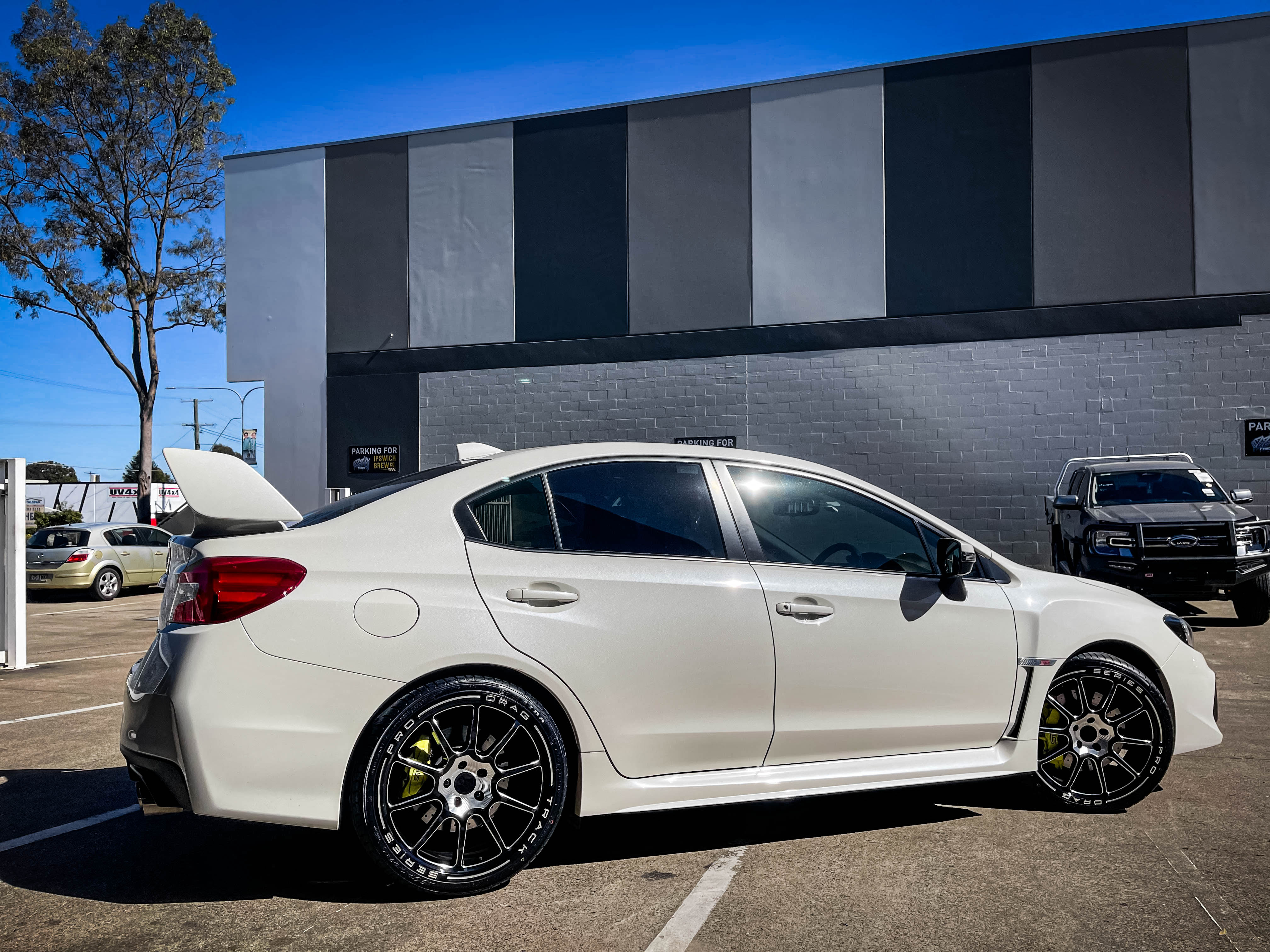 subaru wrx pro drag track series gloss black milled spokes milled ...
