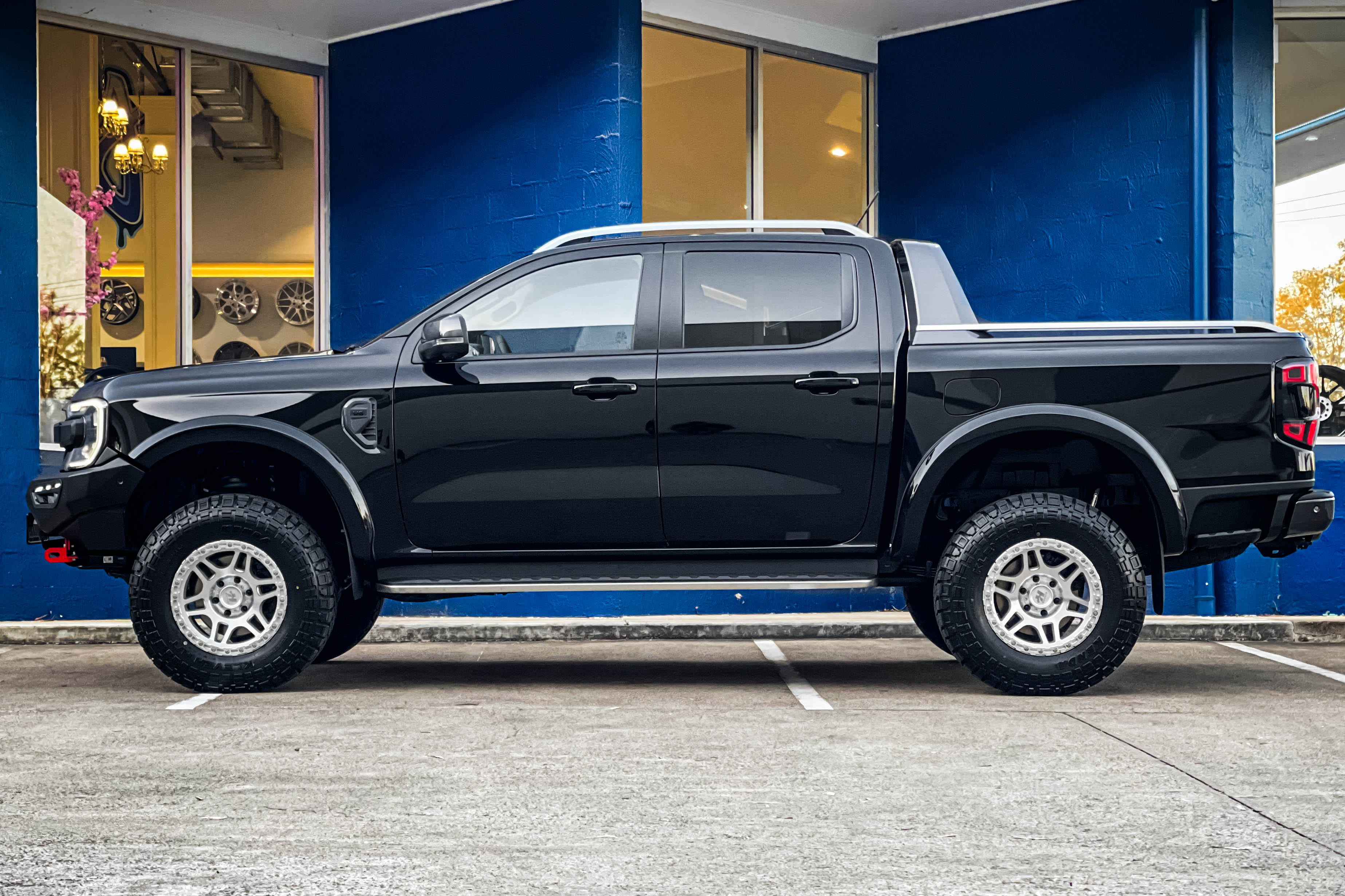 ford ranger hussla terror diamond cut machined wheel #16064