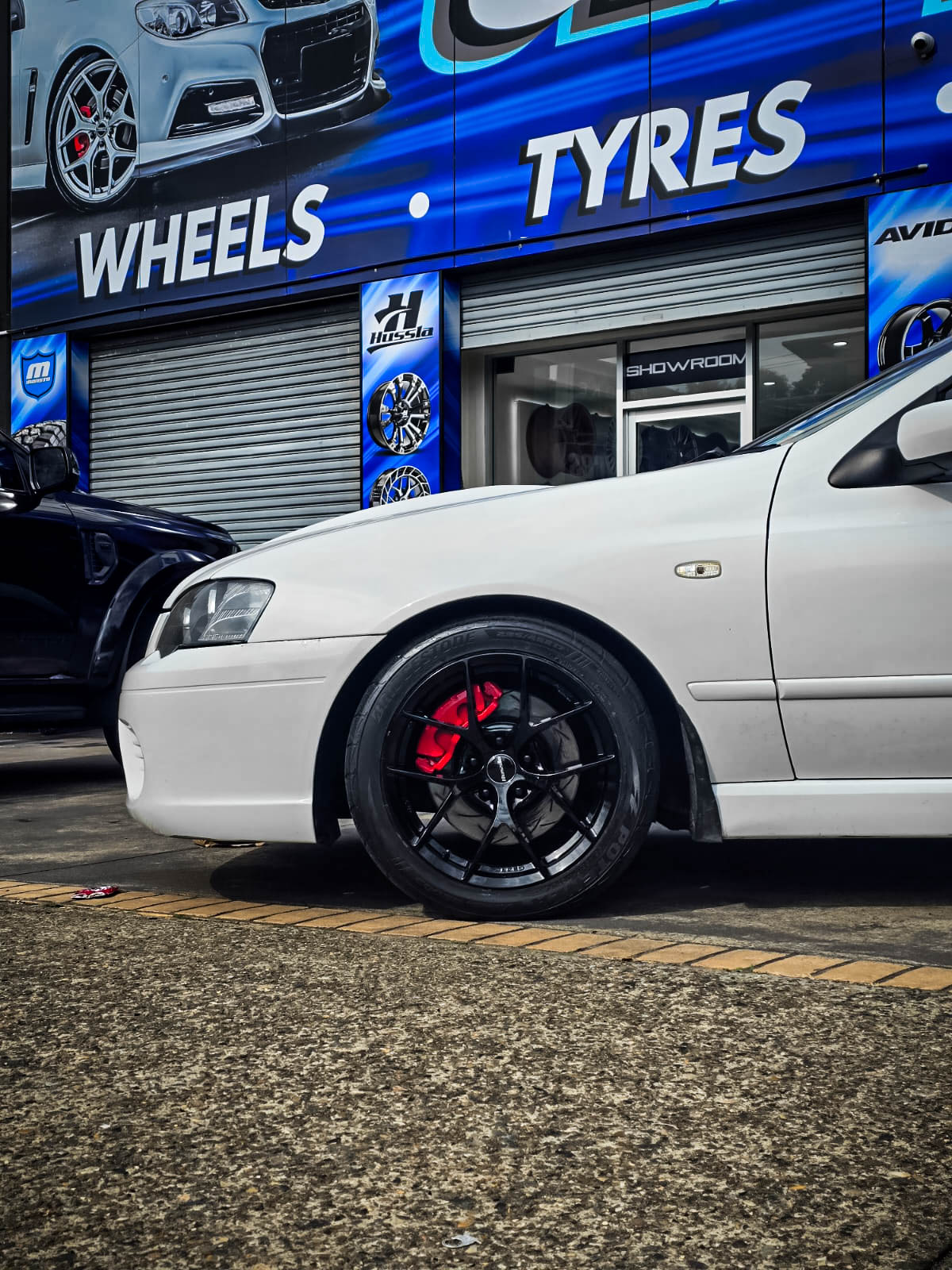 ford falcon hussla forged b5 gloss black wheel #16100