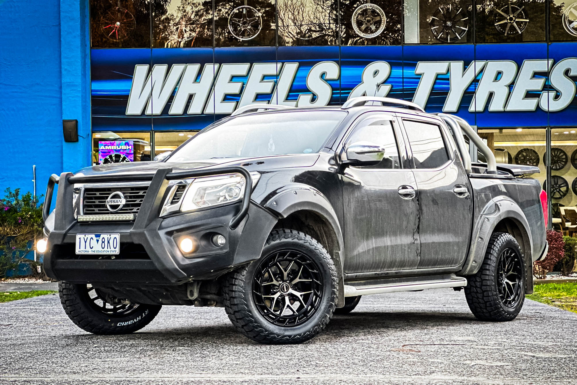 NISSAN NAVARA HUSSLA GUNNER MACHINED FACE Wheel #16160