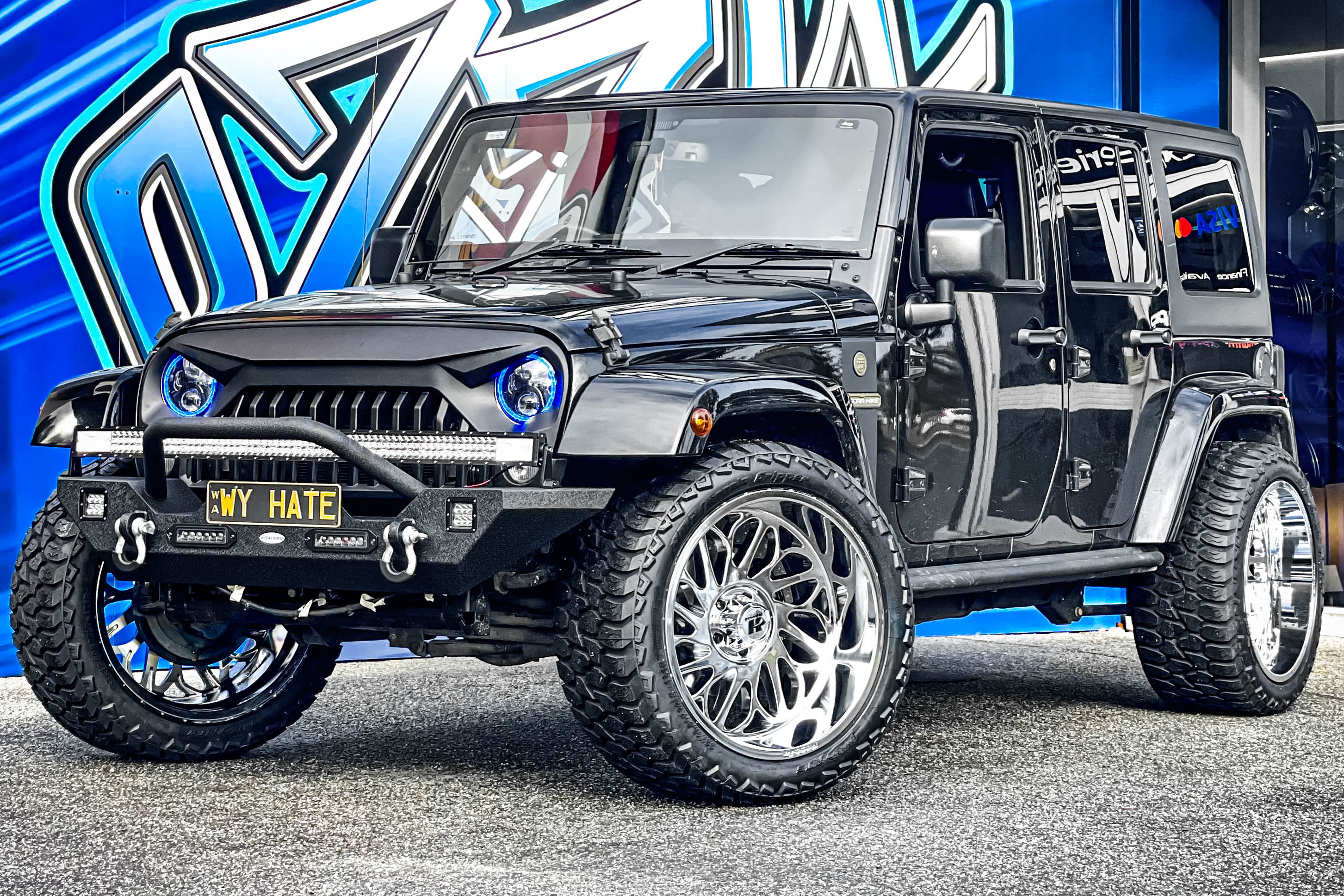 jeep wrangler hussla mac 10 chrome chrome wheel #16270