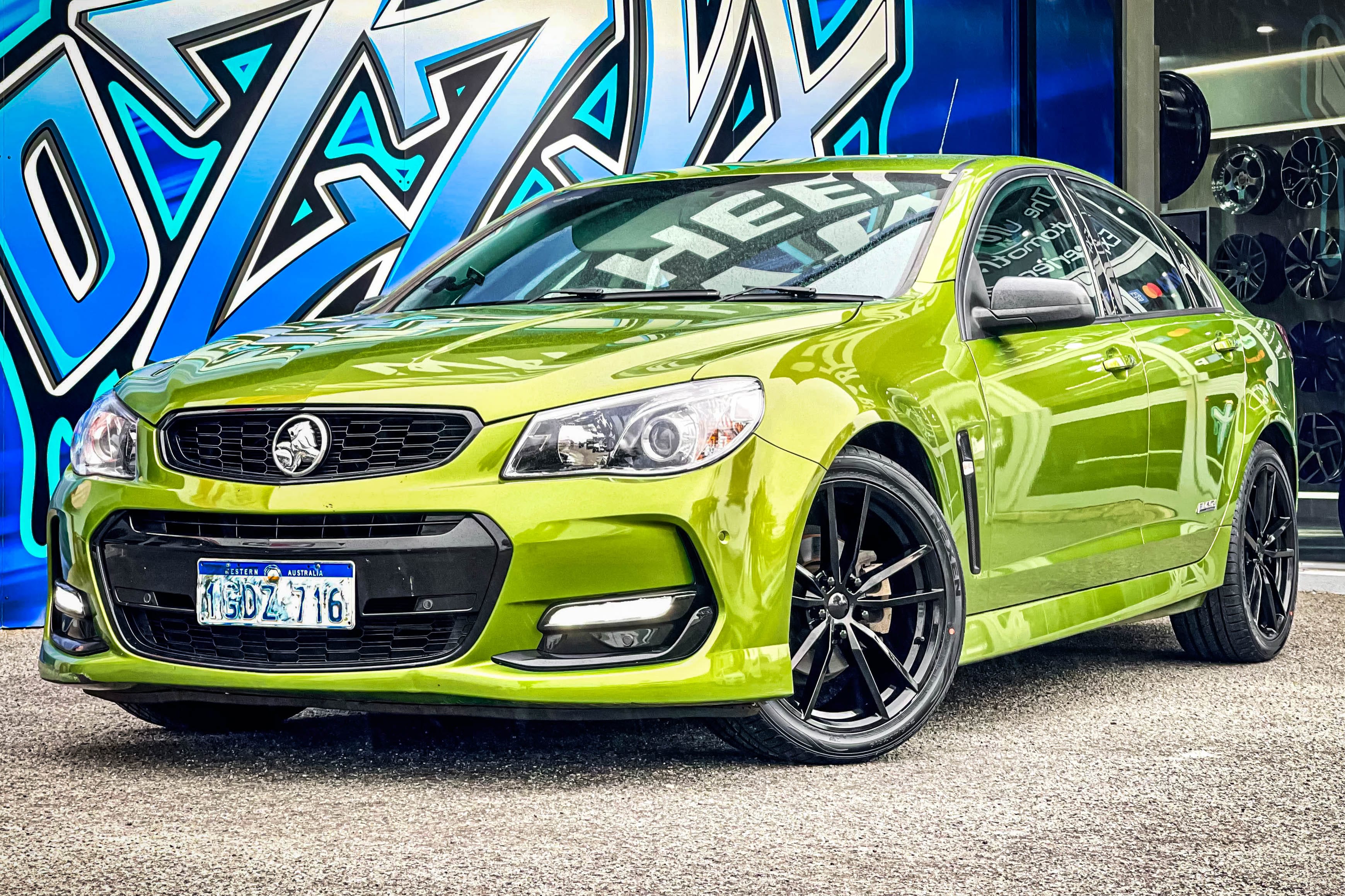 holden commodore euro spec replica wolf 991 gloss black wheel #16278