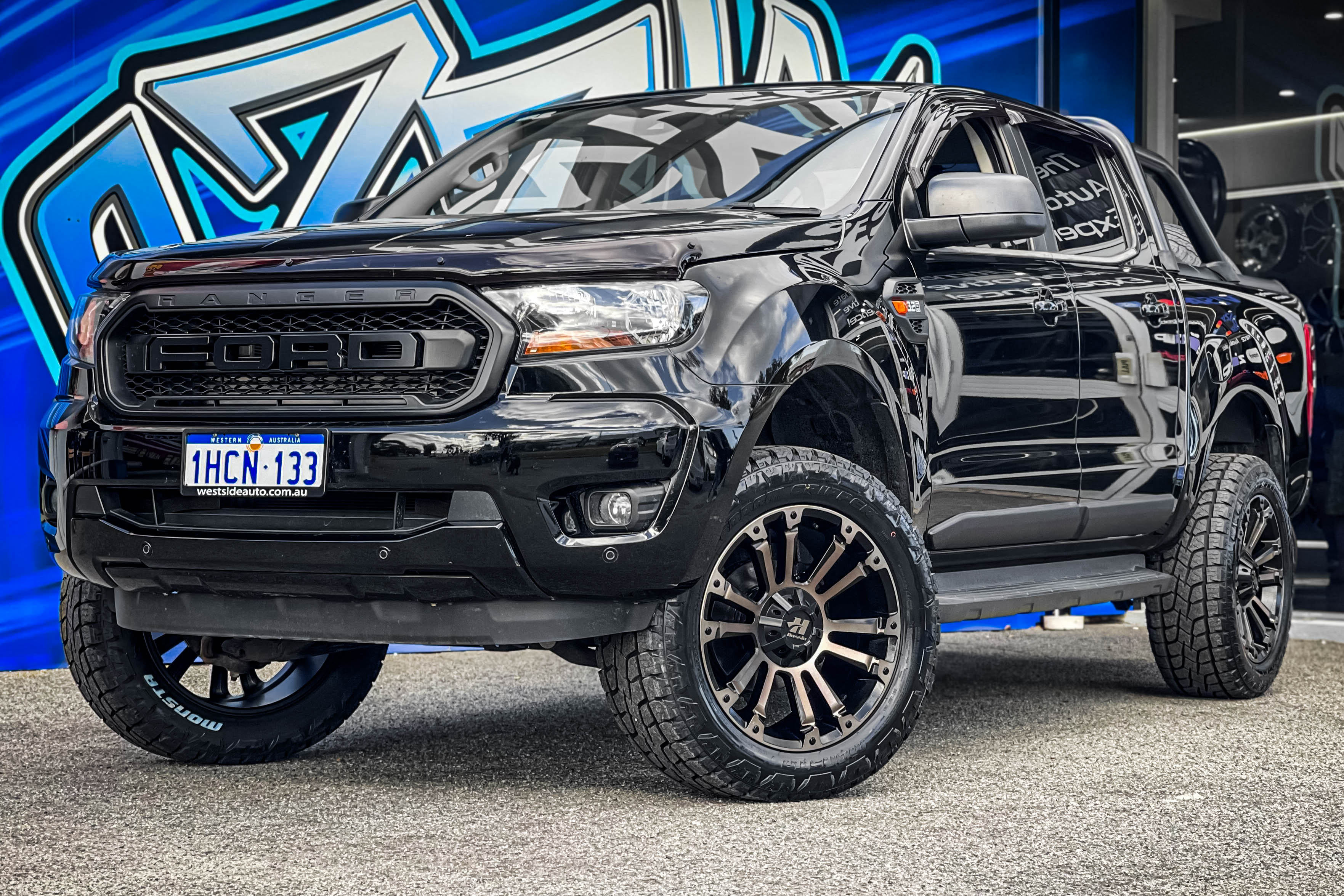 ford ranger hussla ambush bronze tint face wheel #16288