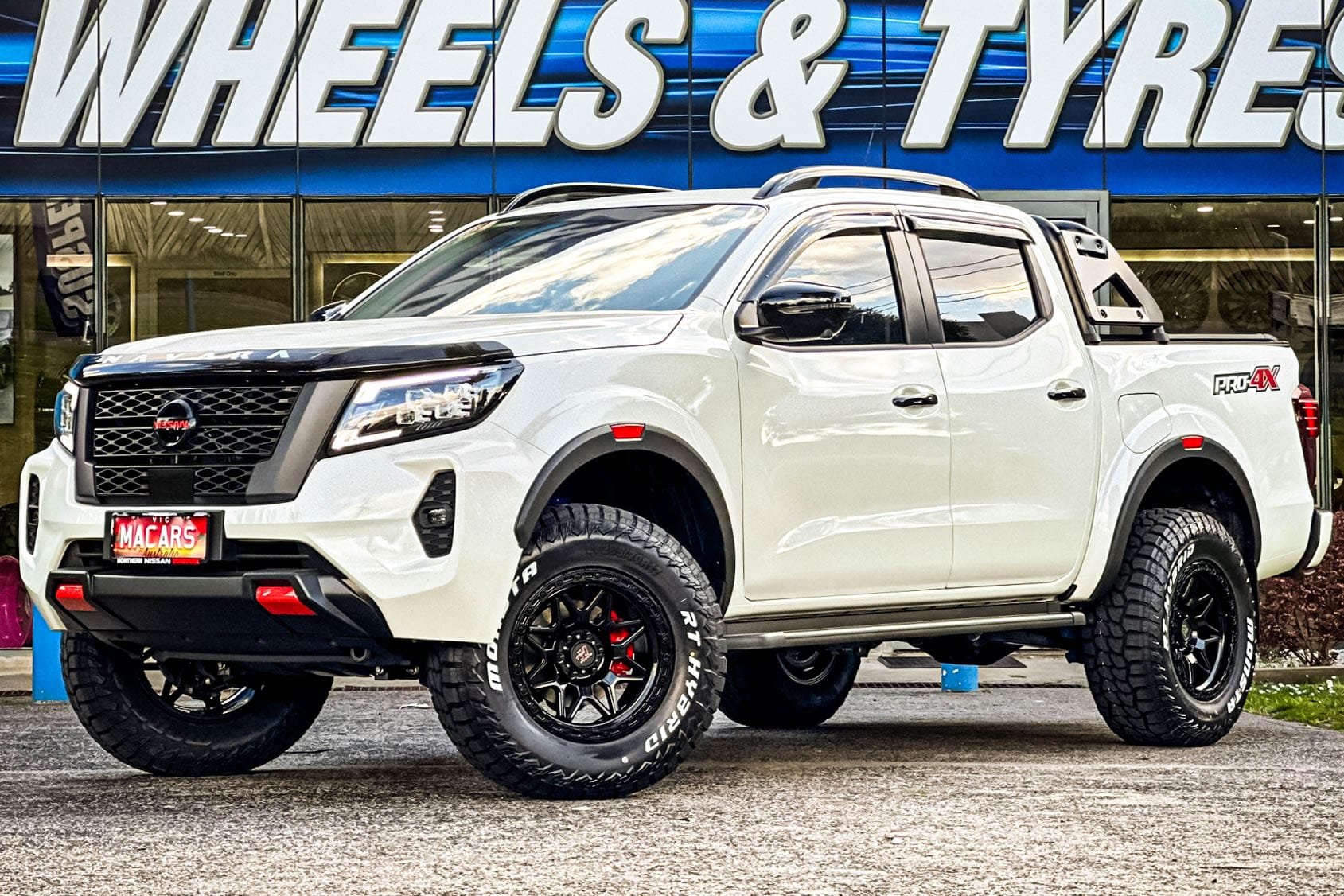 nissan navara hussla cadet gloss black wheel #16304