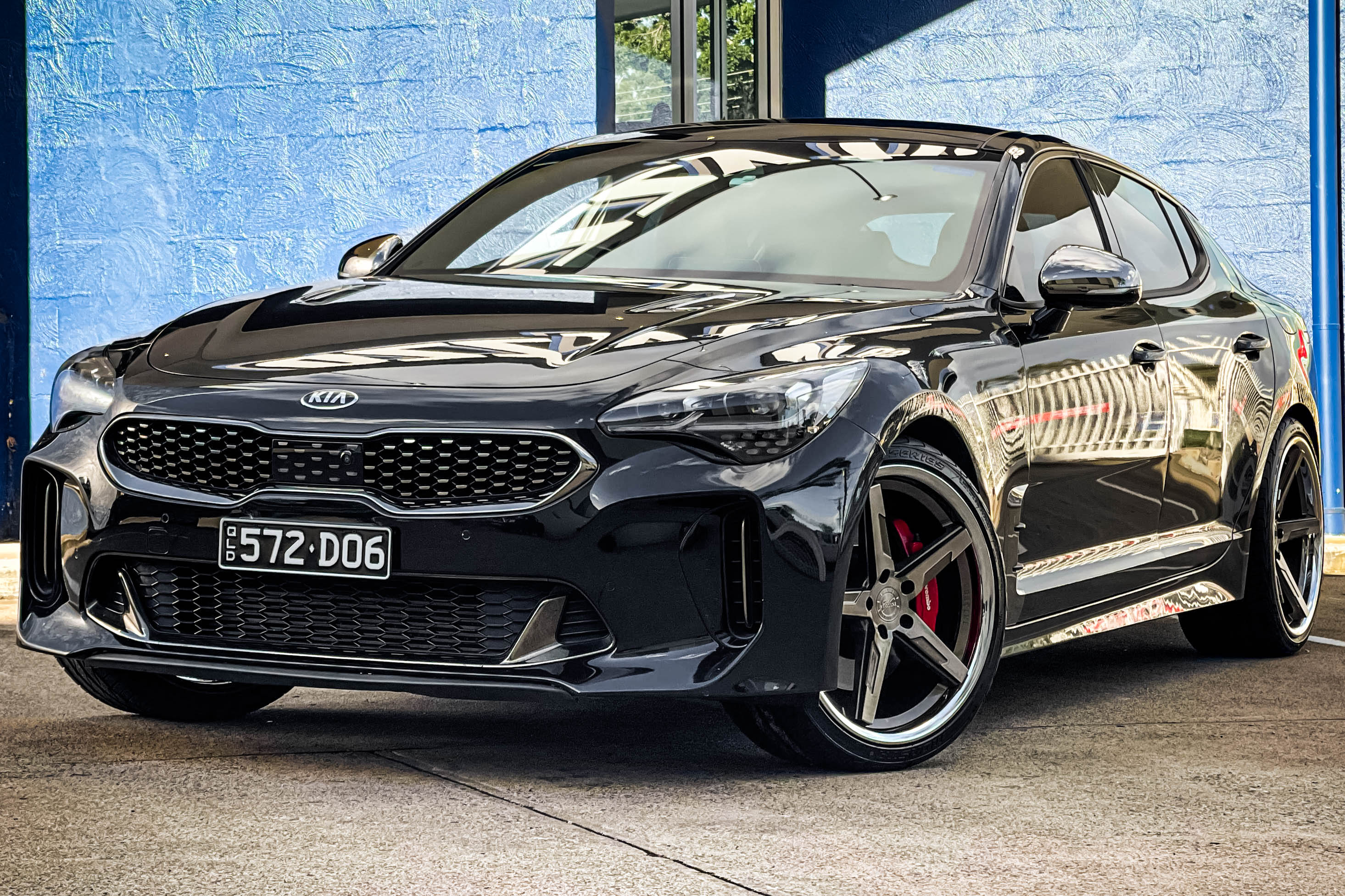 kia stinger vertini rf1.7 brushed bronze chrome lip wheel #16341