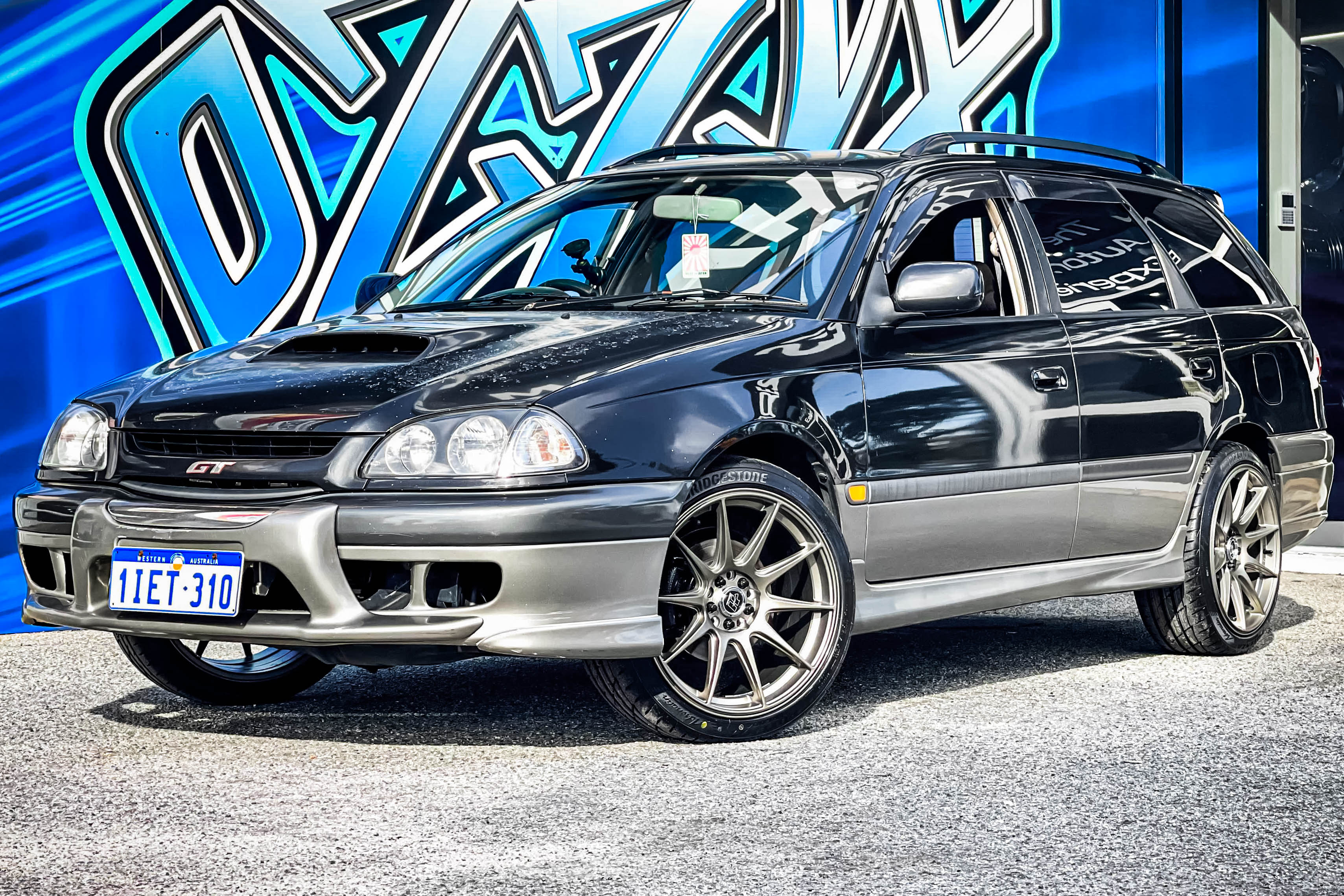 toyota caldina hussla 027 matte bronze wheel #16354