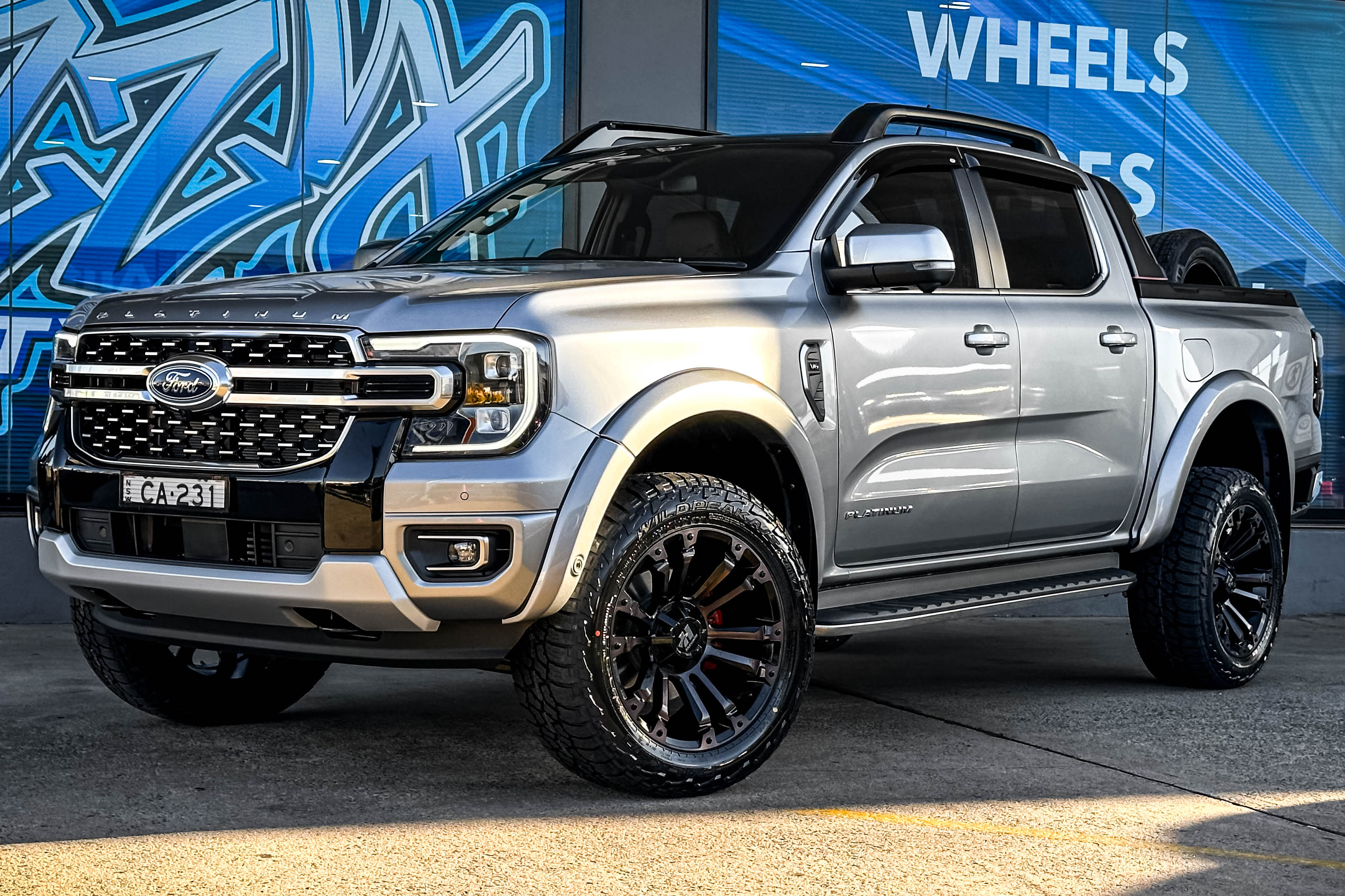 ford ranger hussla ambush bronze tint face wheel #16413