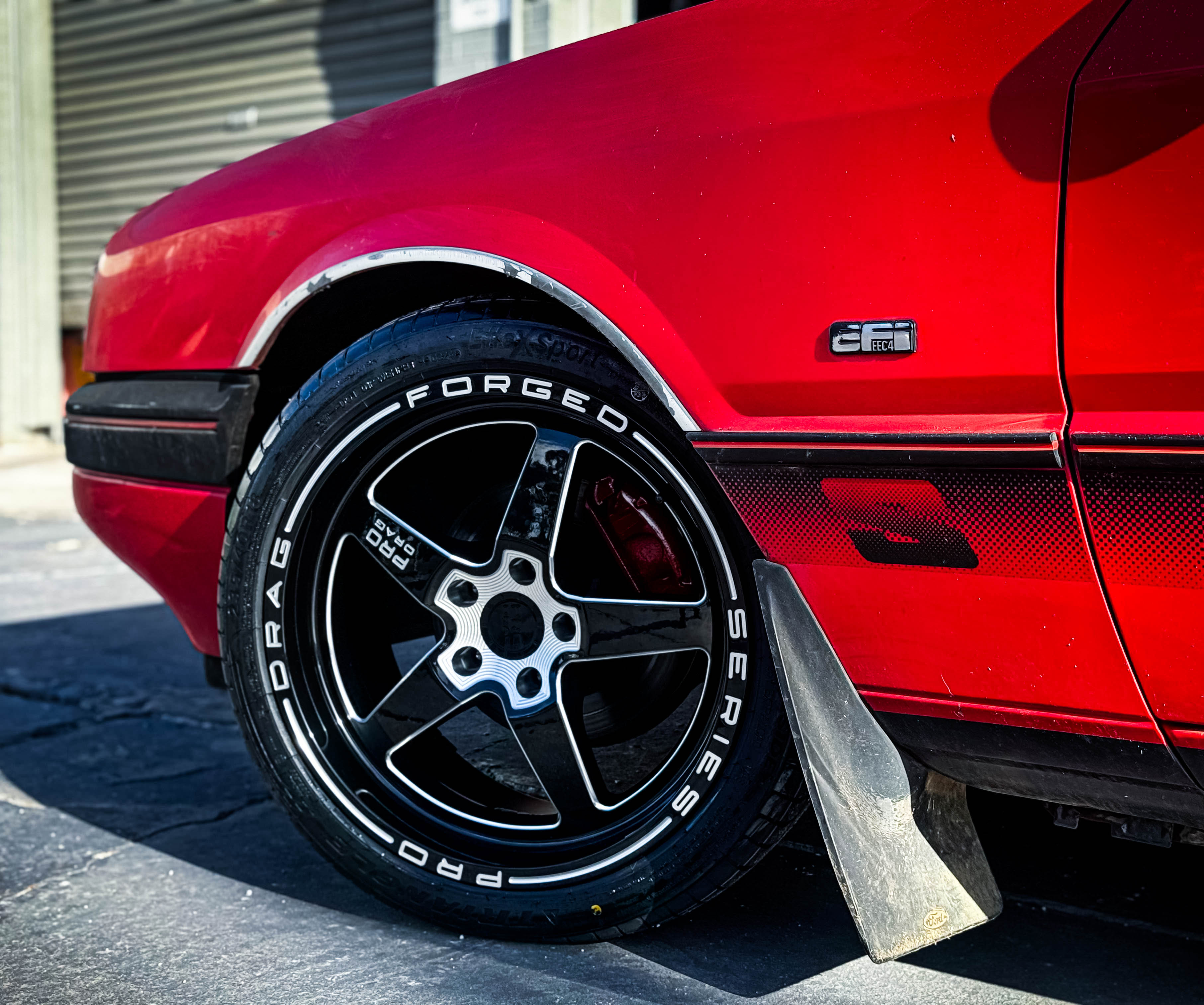 ford falcon pro drag pd1 black lip wheel #16419