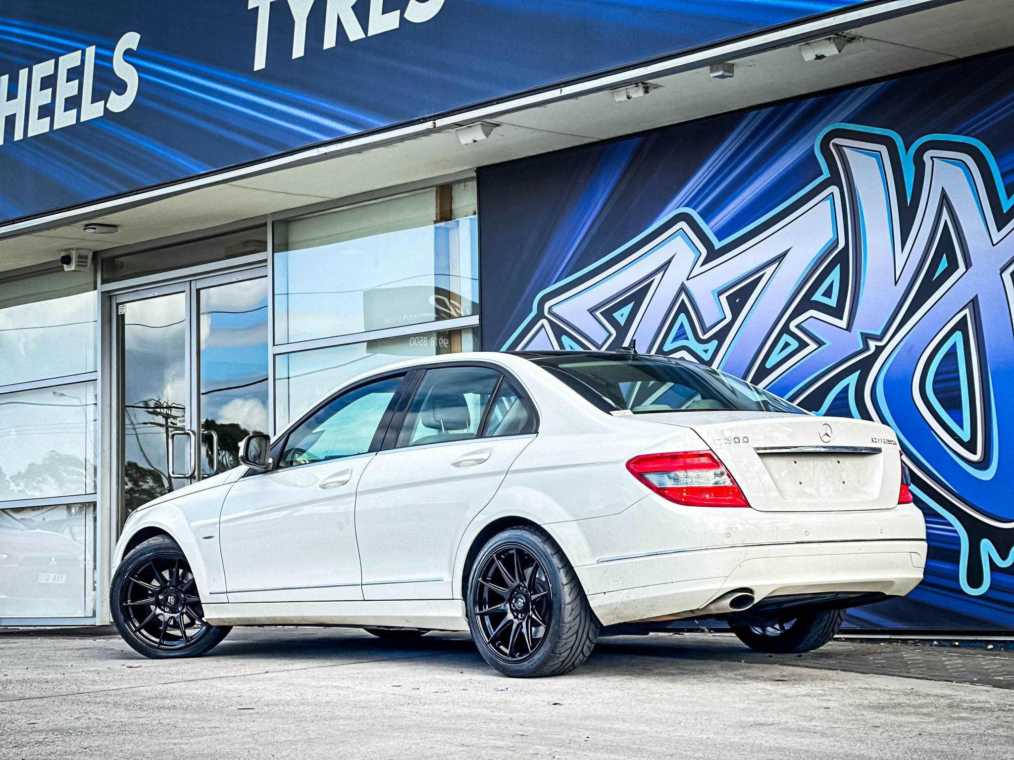 mercedes-benz c-class hussla 027 gloss black wheel #16441