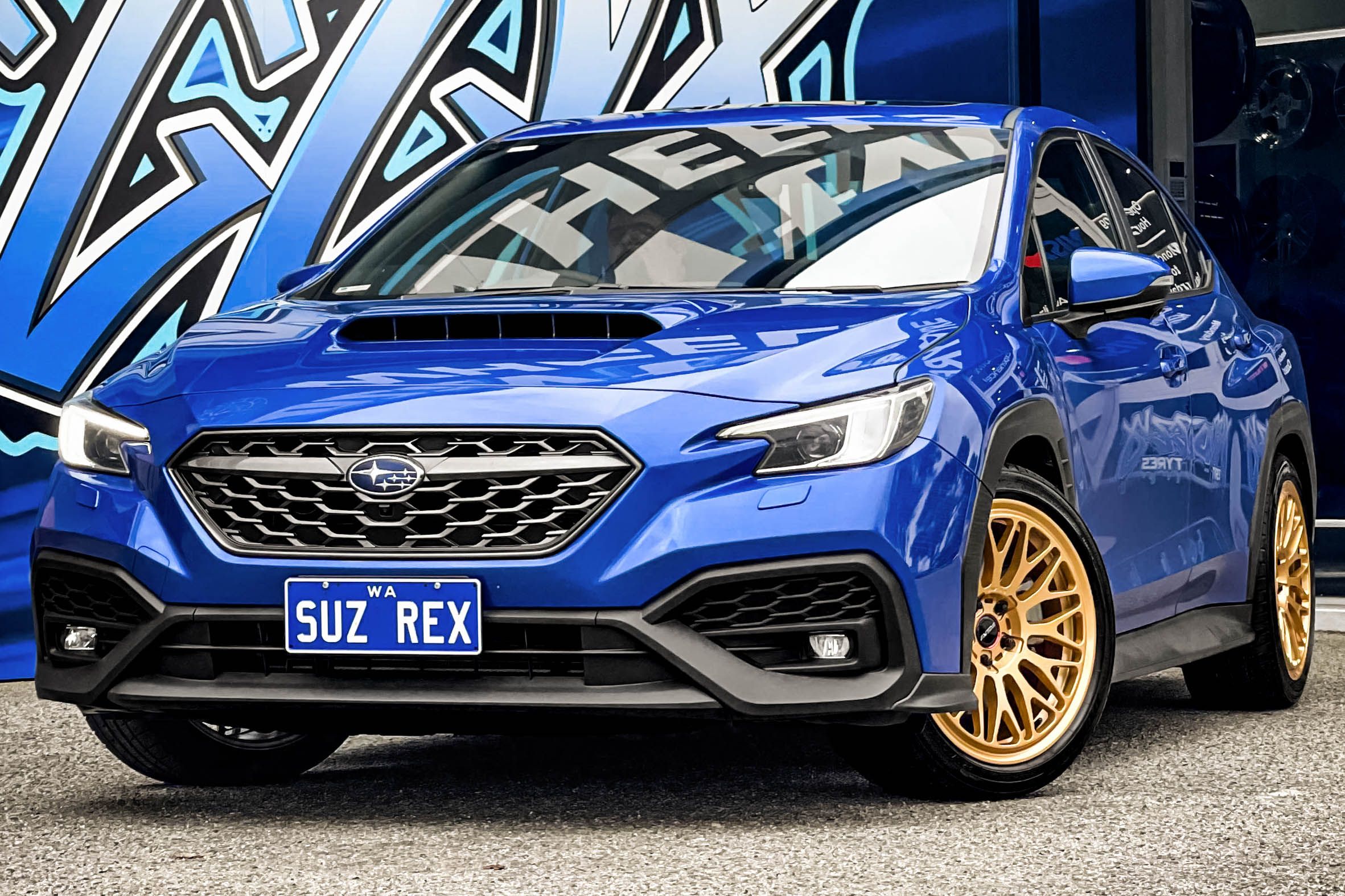 subaru wrx avid av-44 gold wheel #16459