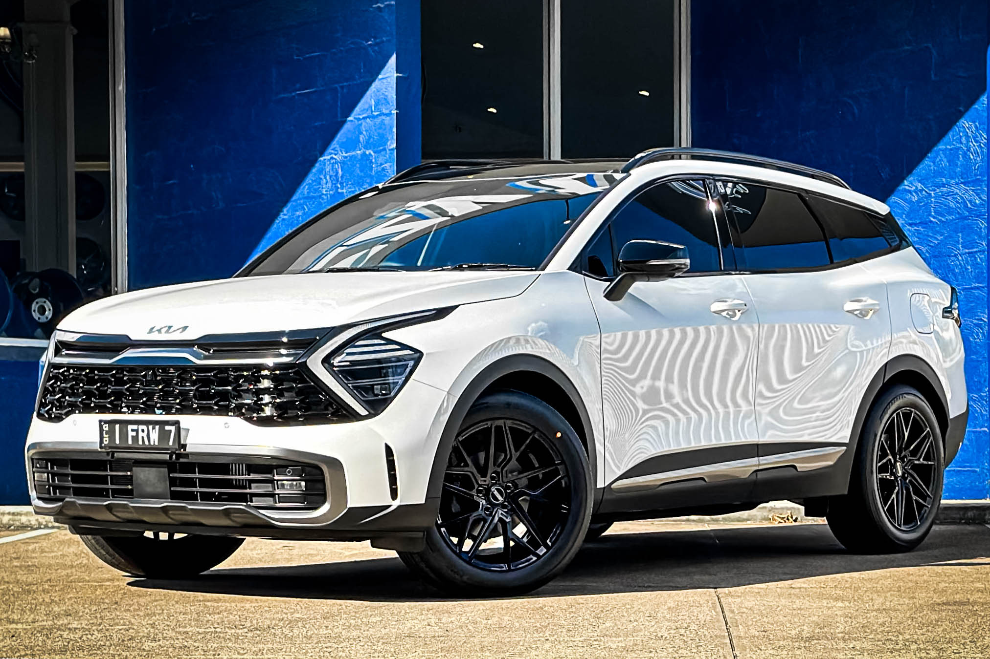 kia sportage hussla jacques gloss black wheel #16479